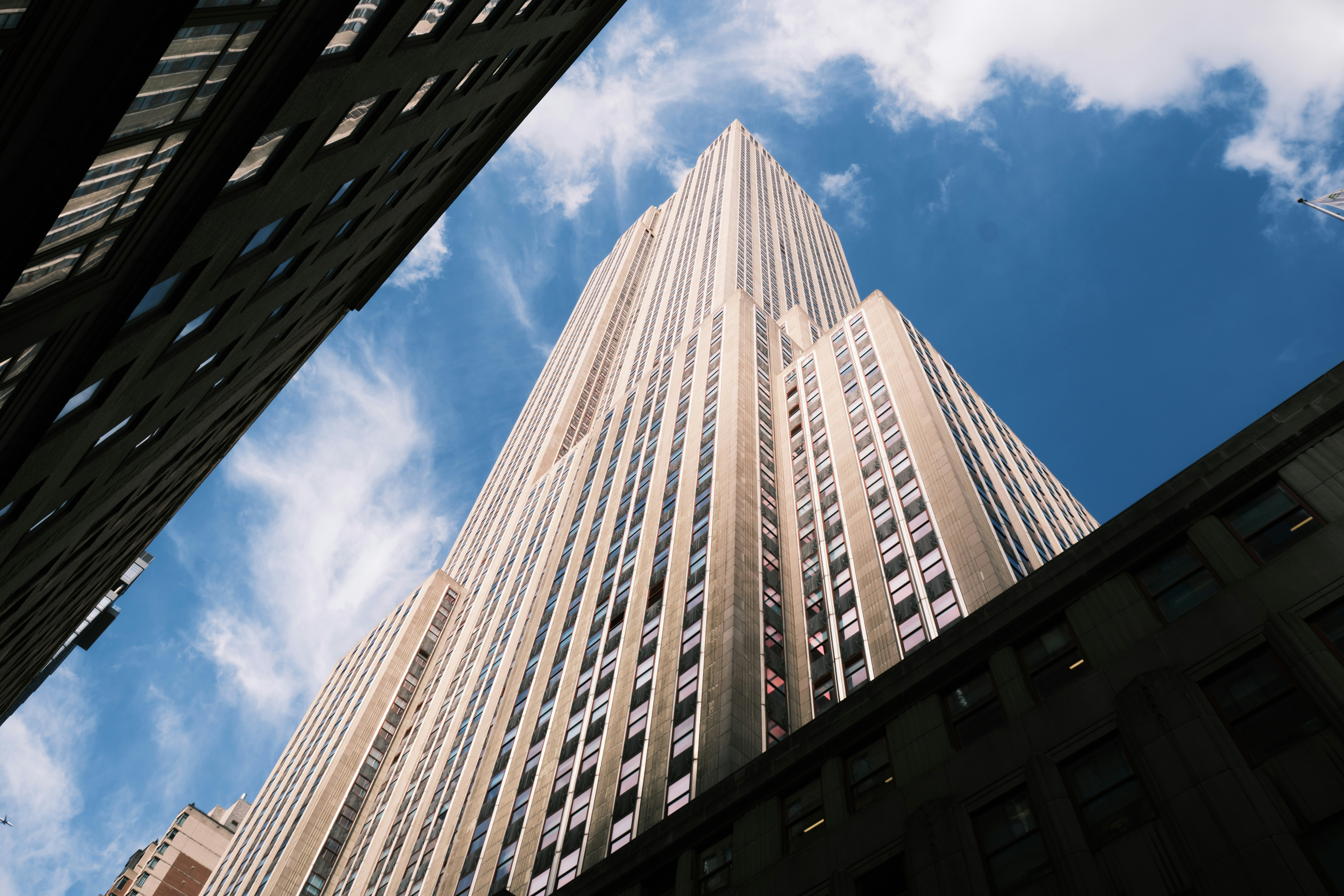 Ascending Steel Spire: A City Tower Reaching Toward the Sky