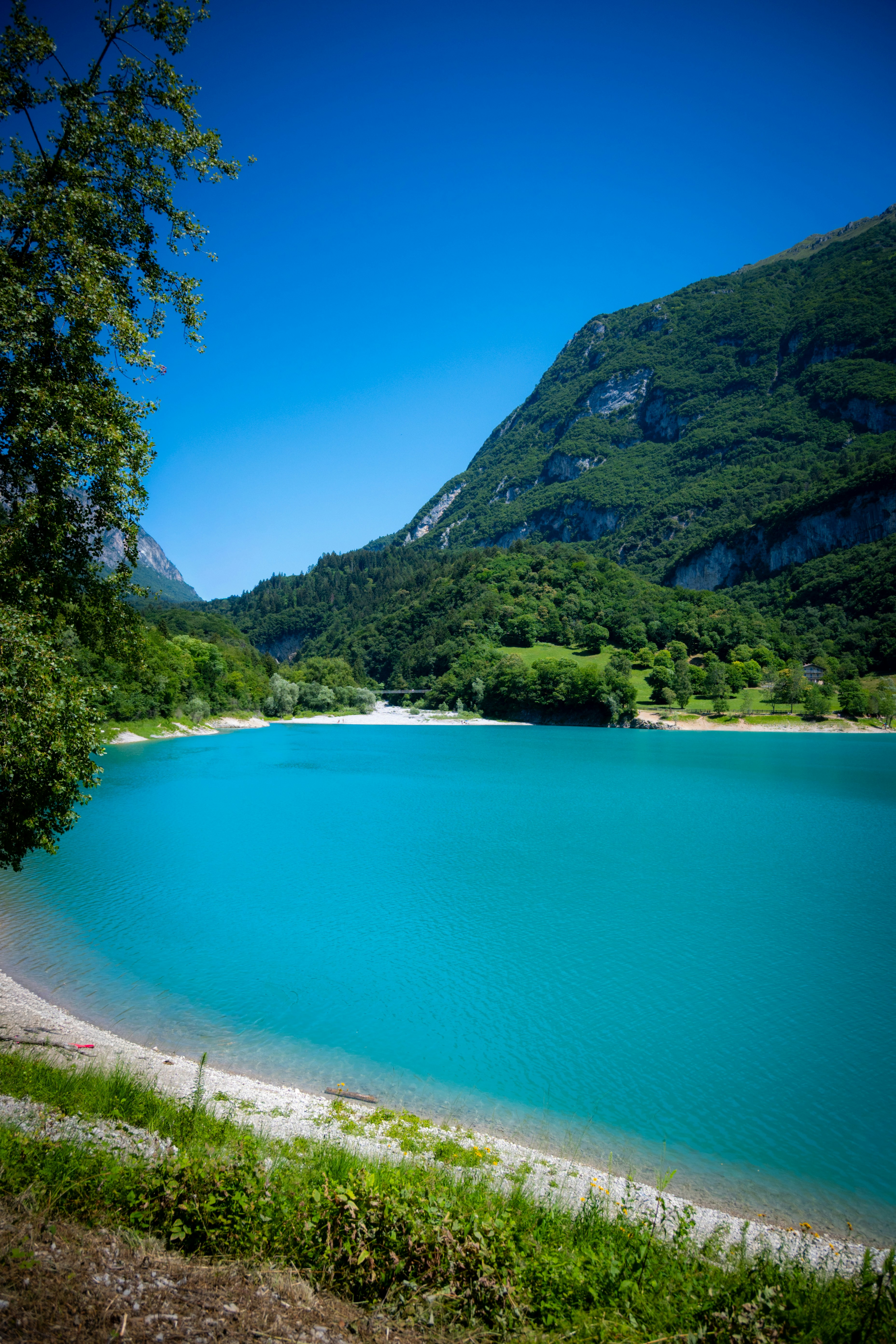 Azure Lake Amid Alpine Peaks