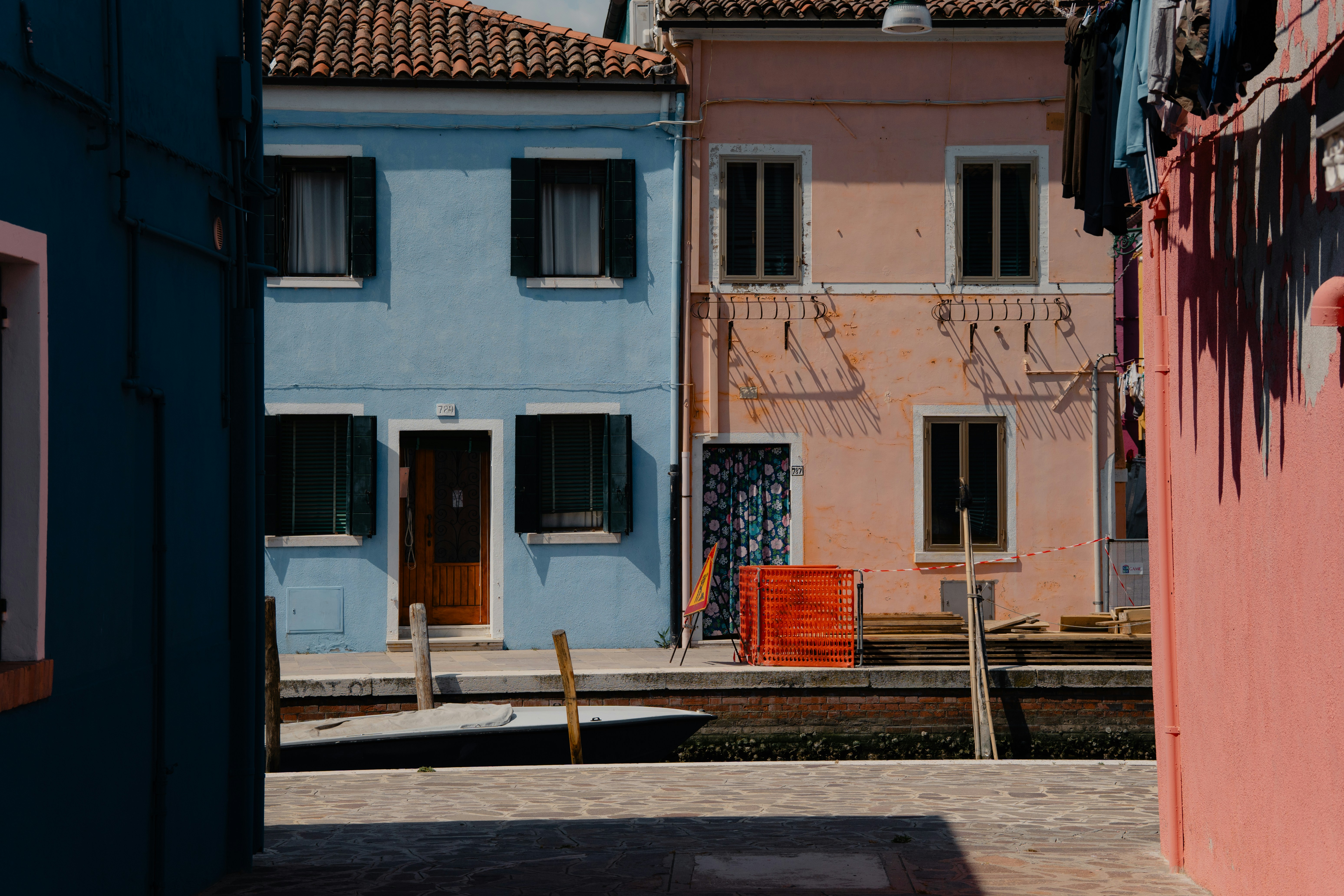 Pastel Facades at the Quiet Canal