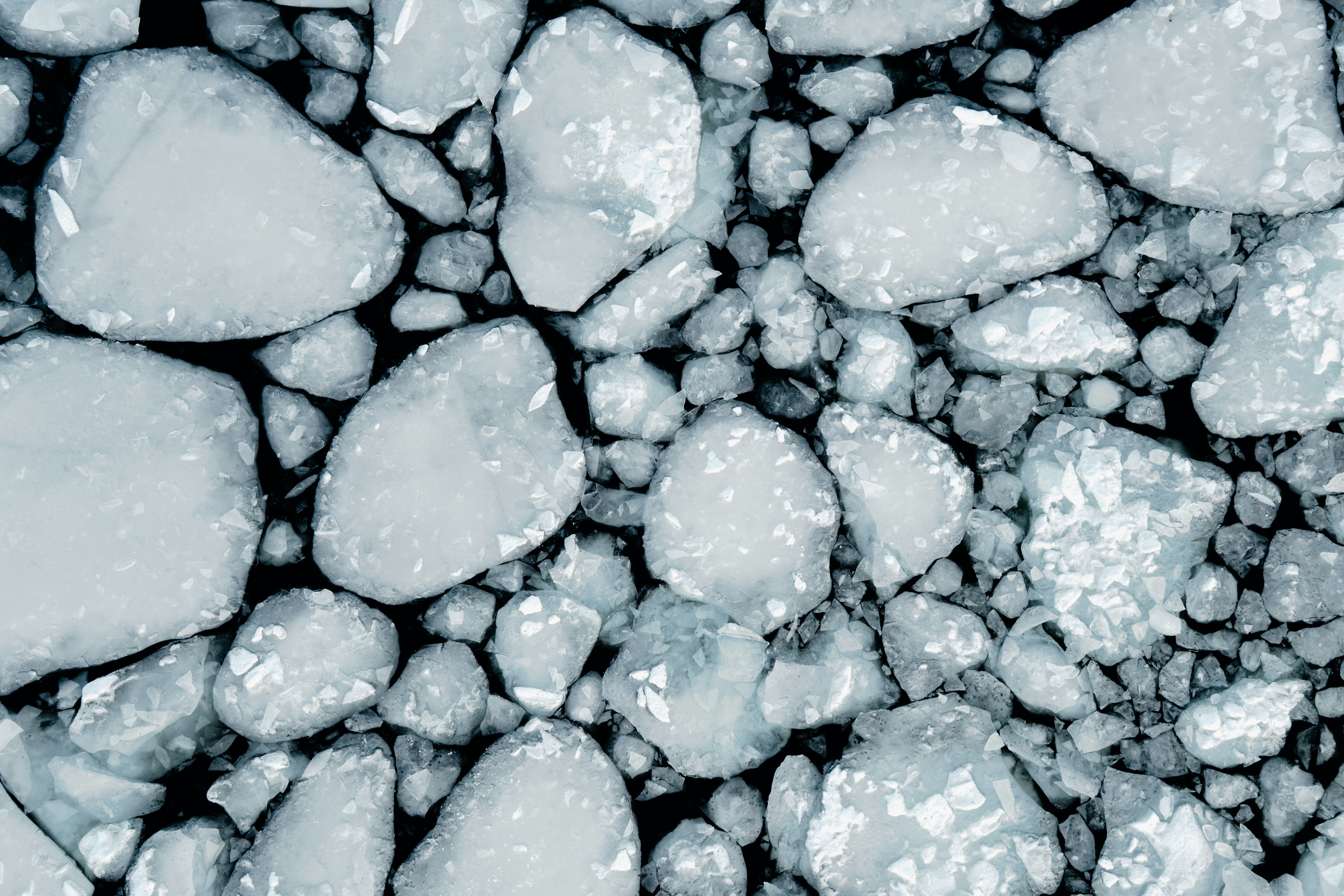 Pebble Mosaic Under a Cool Filter