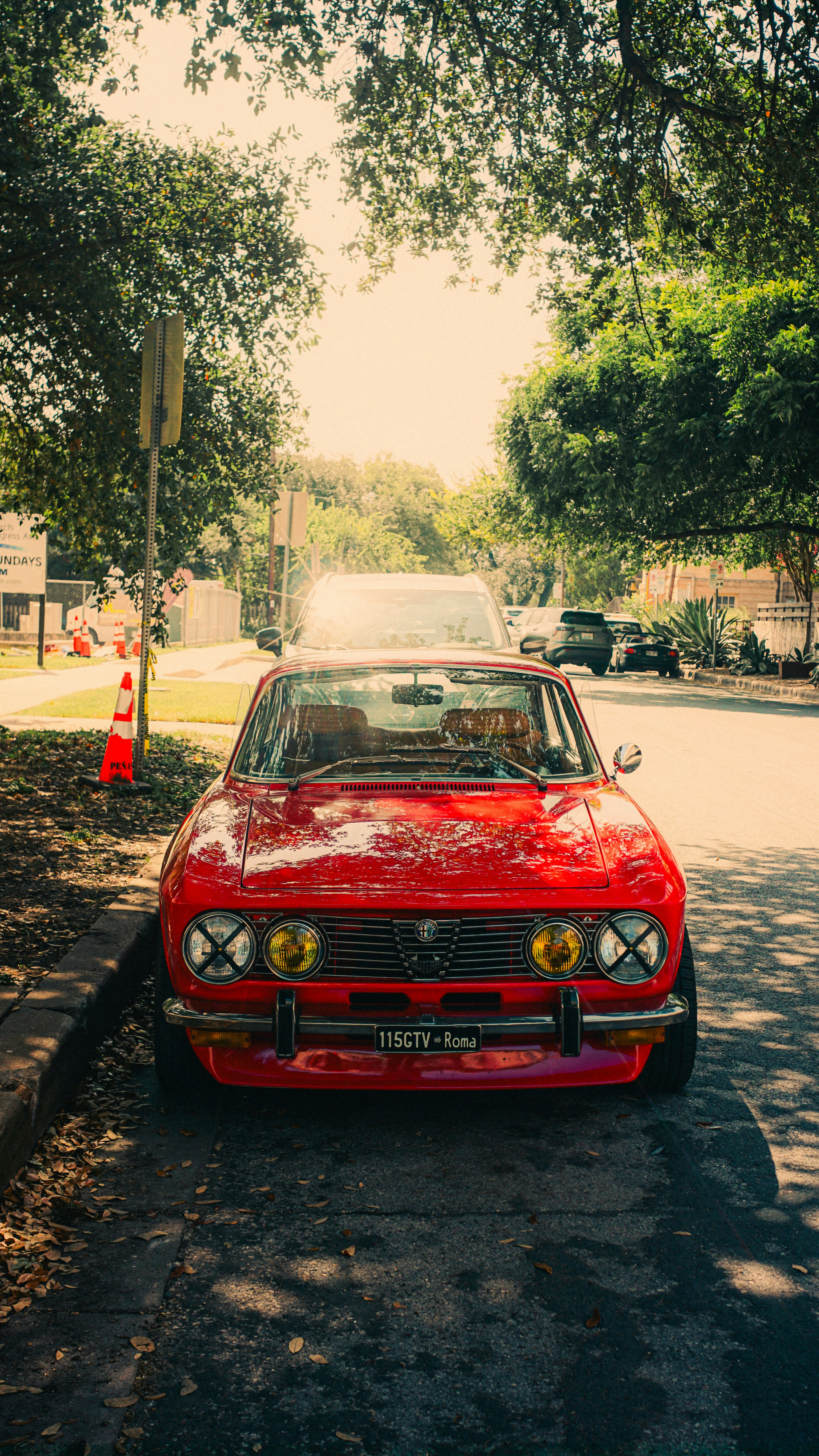 Red Classics on a Quiet Street