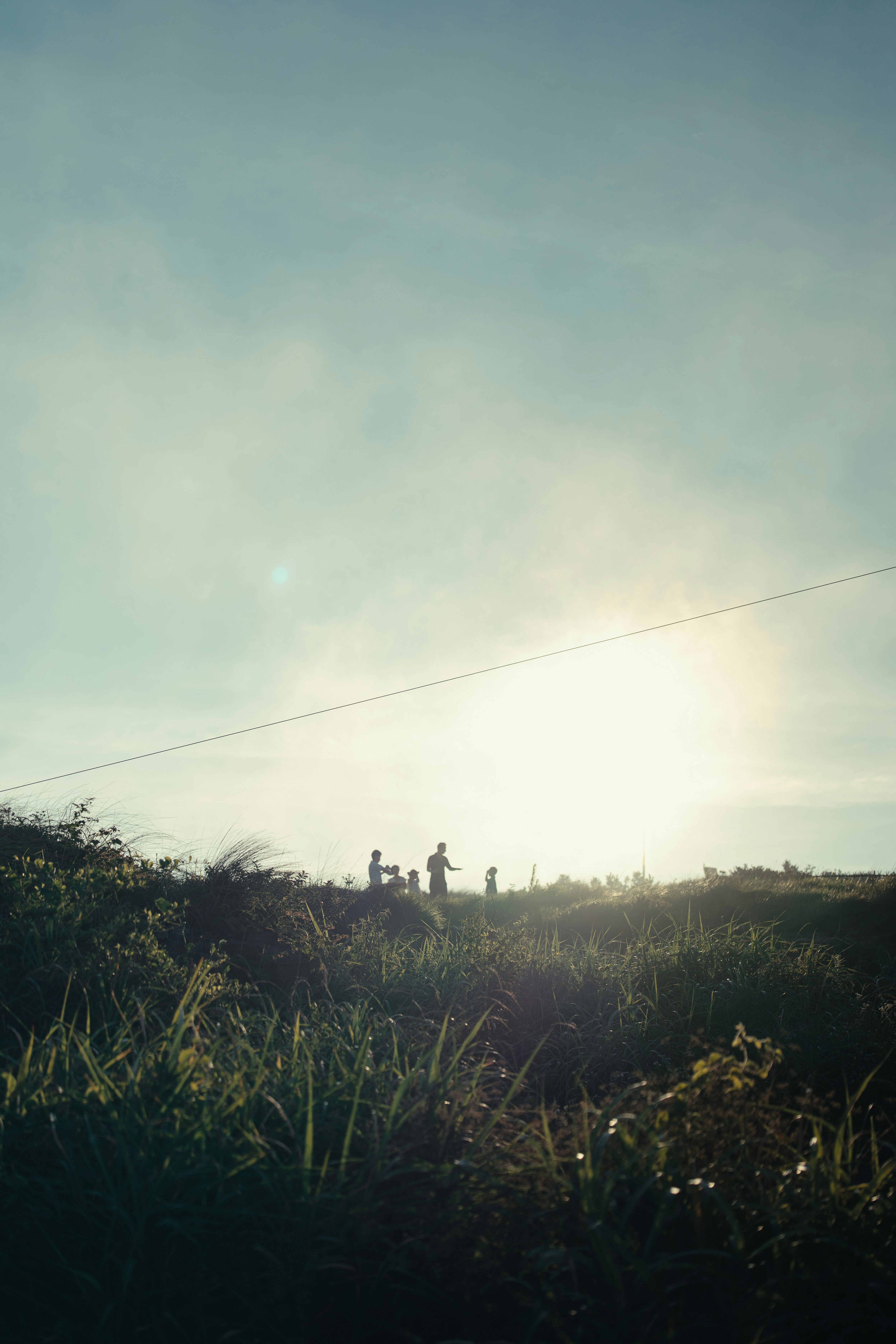 Silhouettes at Sunset: A Quiet Crossover Across the Hill