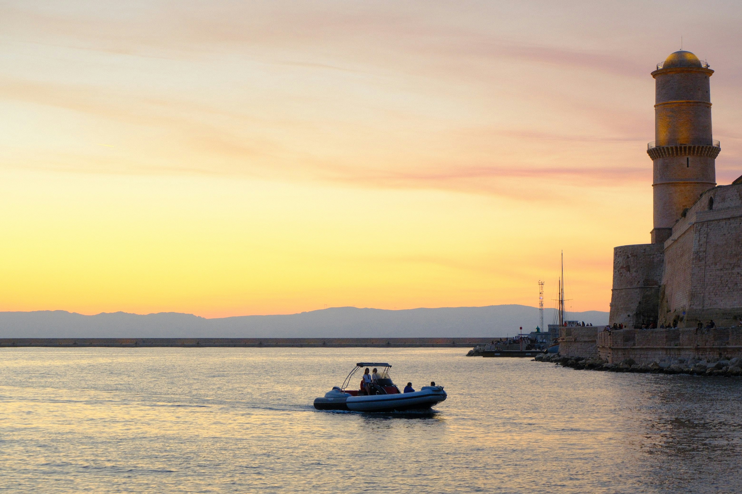 Sunset Passage by the Lighthouse