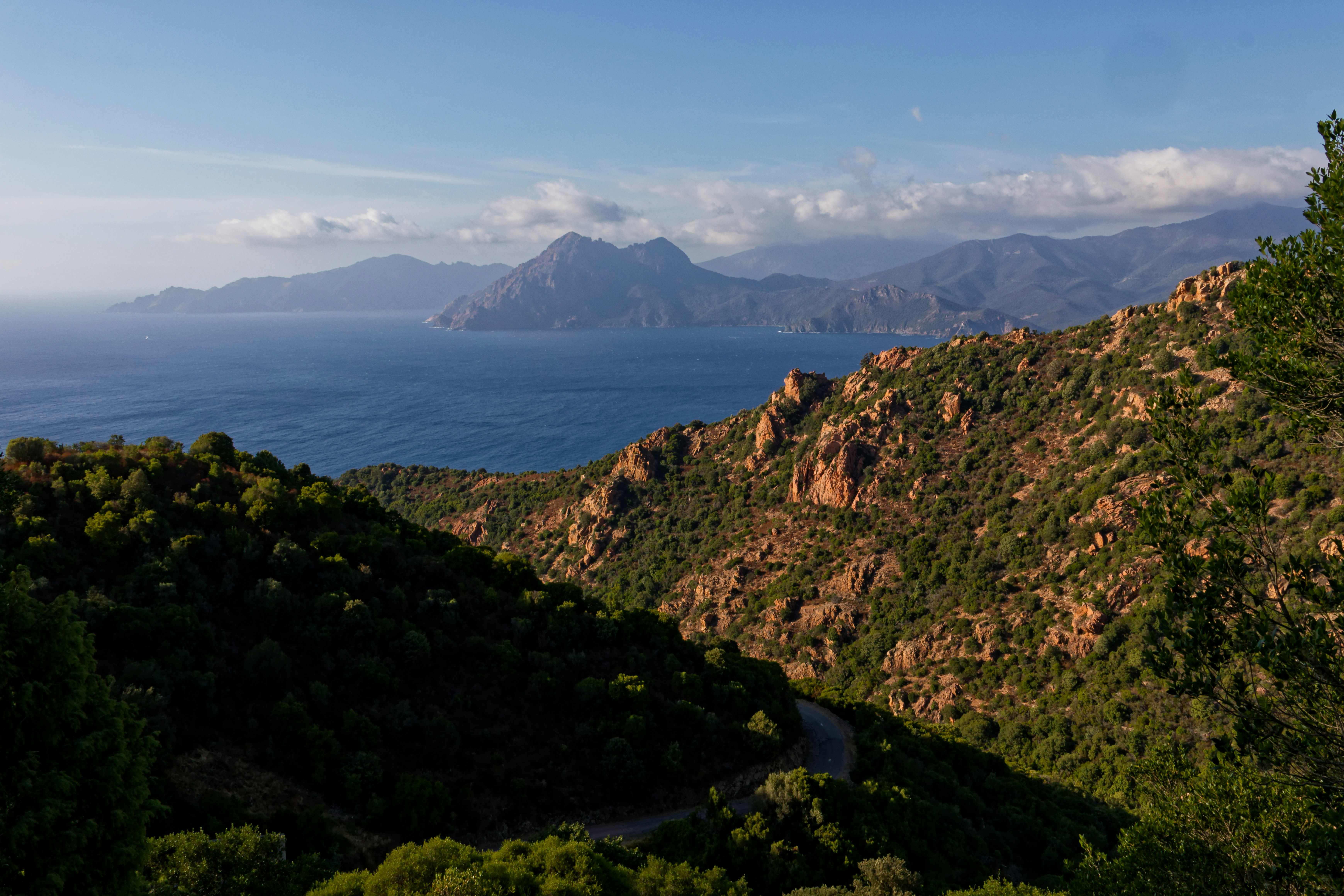 Coastal Ridge Overlook: Sea, Sky and Stone
