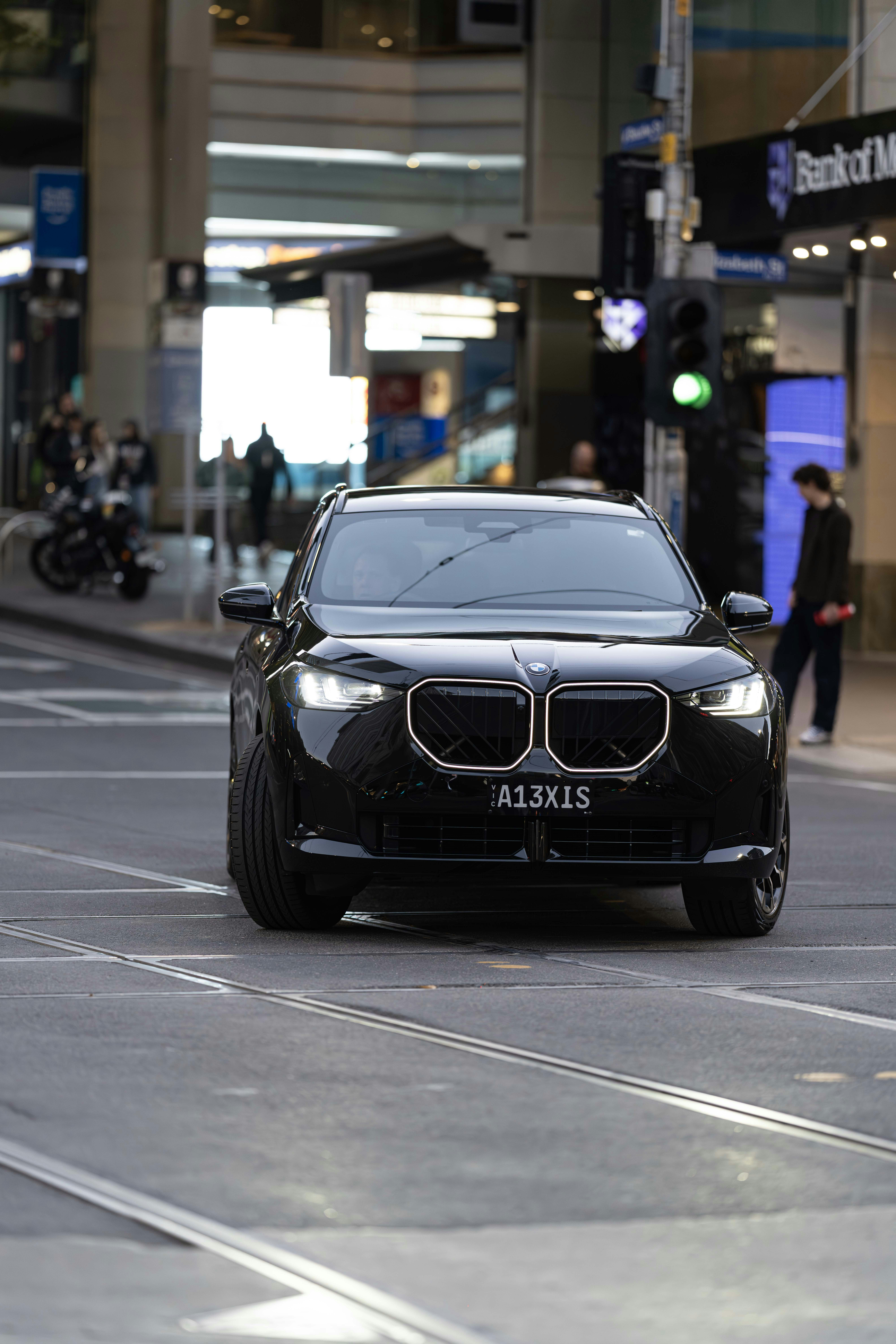 Midtown Stare: The Bold BMW Faces the City