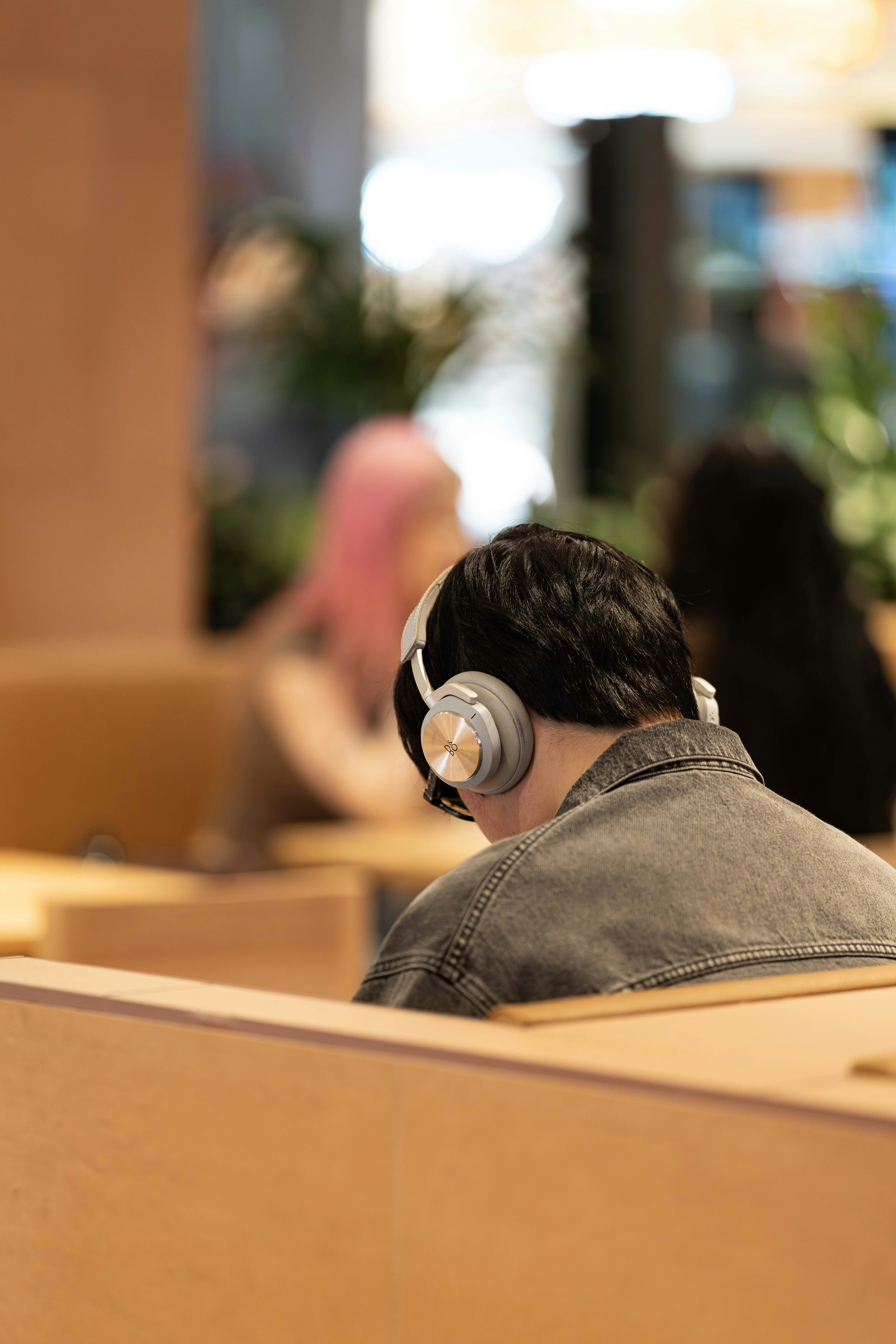 Headphones and Backlit Cafè Quietude