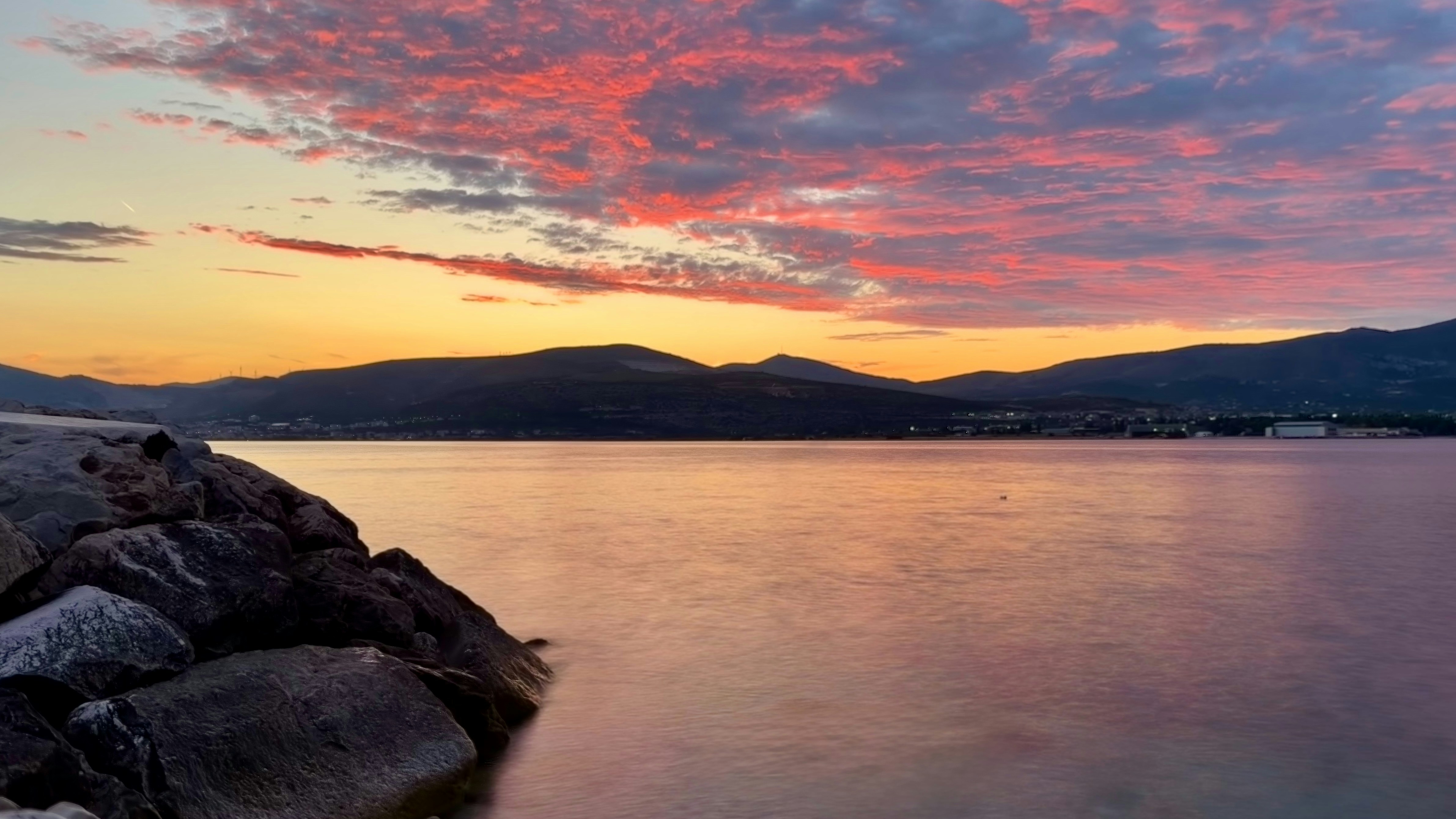 Sunset Over the Quiet Shore