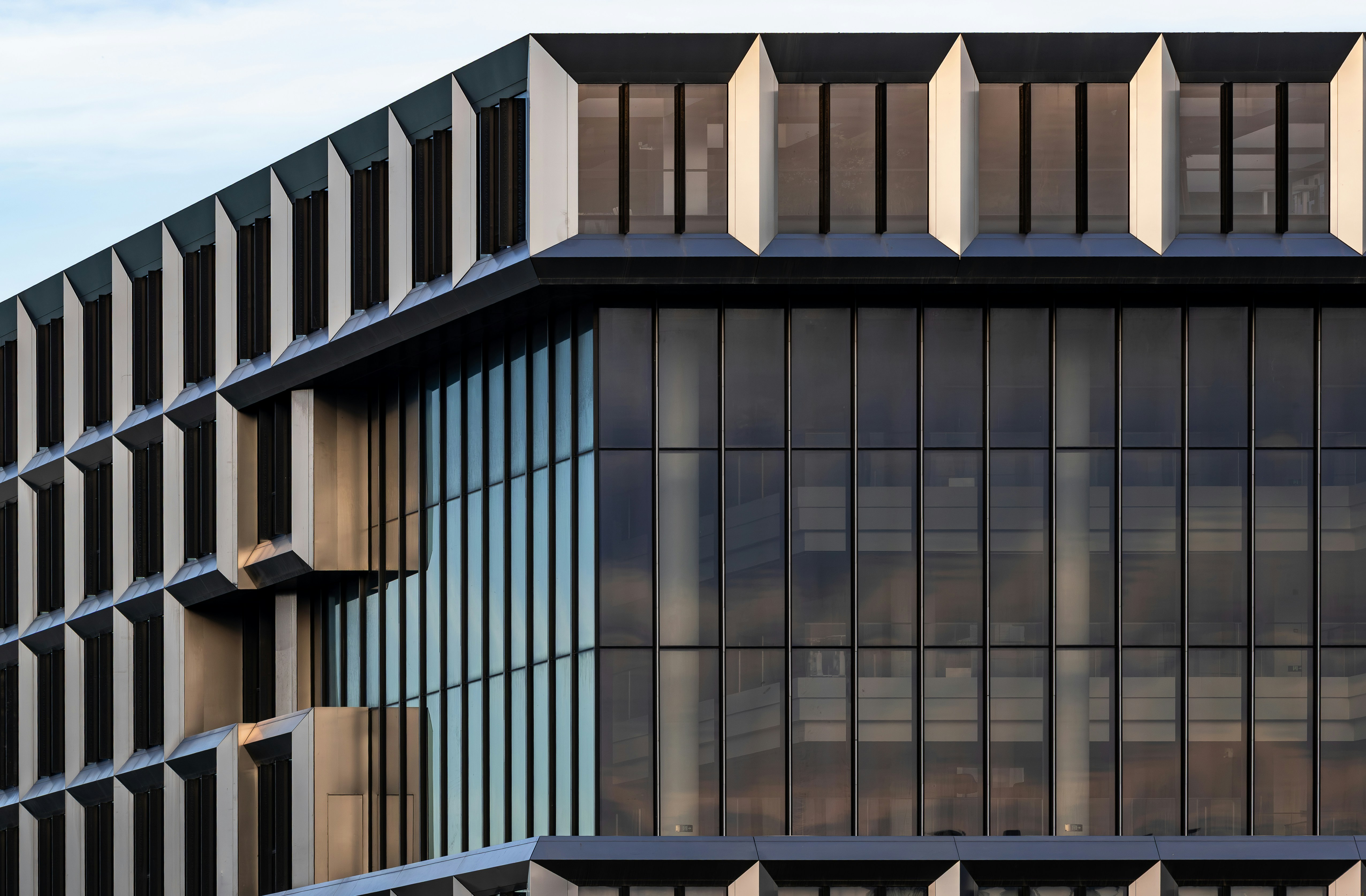 Faceted Glass and Concrete: A Fragment of Modern Architecture