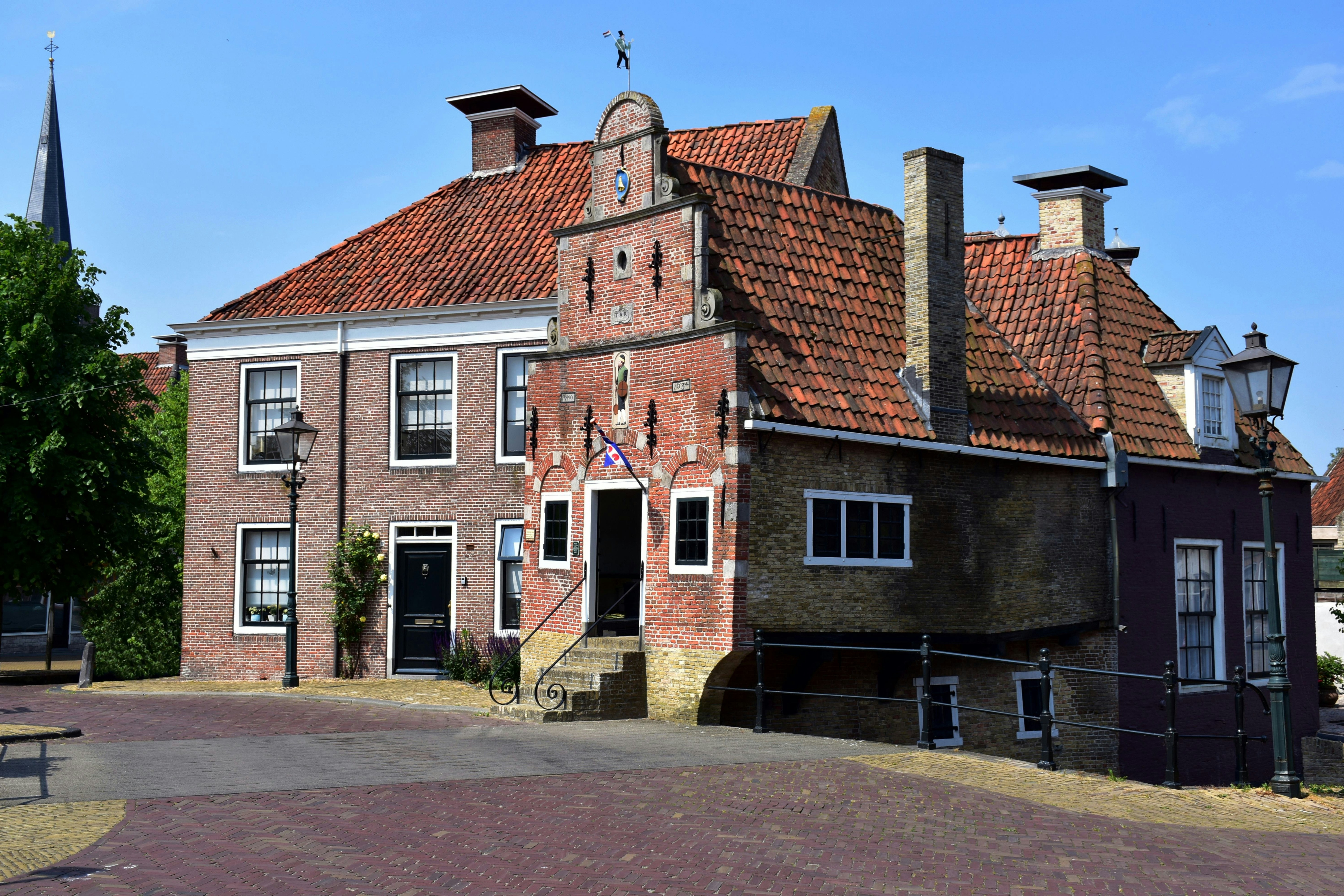 Historic Brick Municipal House with Terrace and Flagstaff