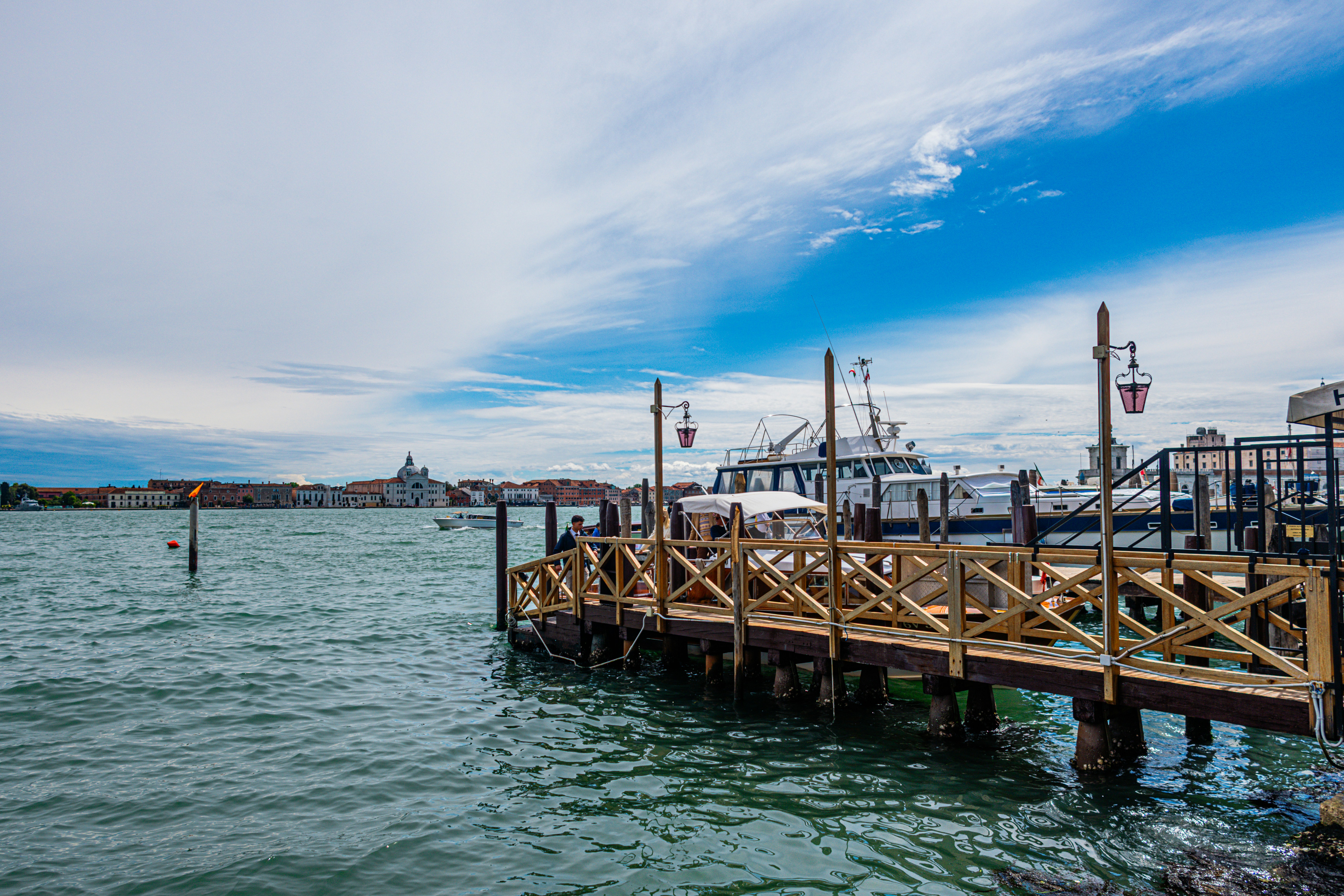 Wooden Wharf at the Venetian Light