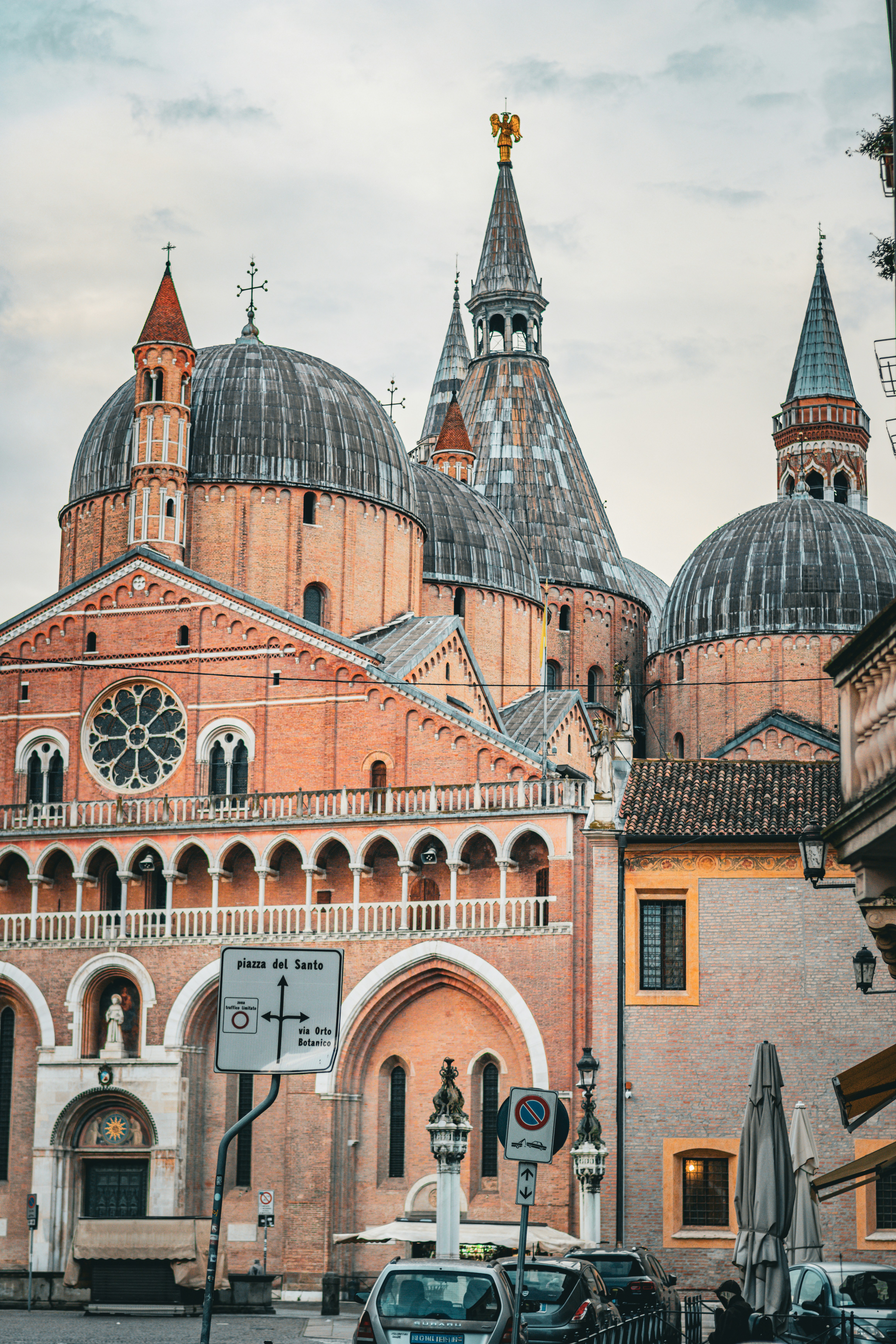 Baroque Cathedral Facade Under Cloudy Sky