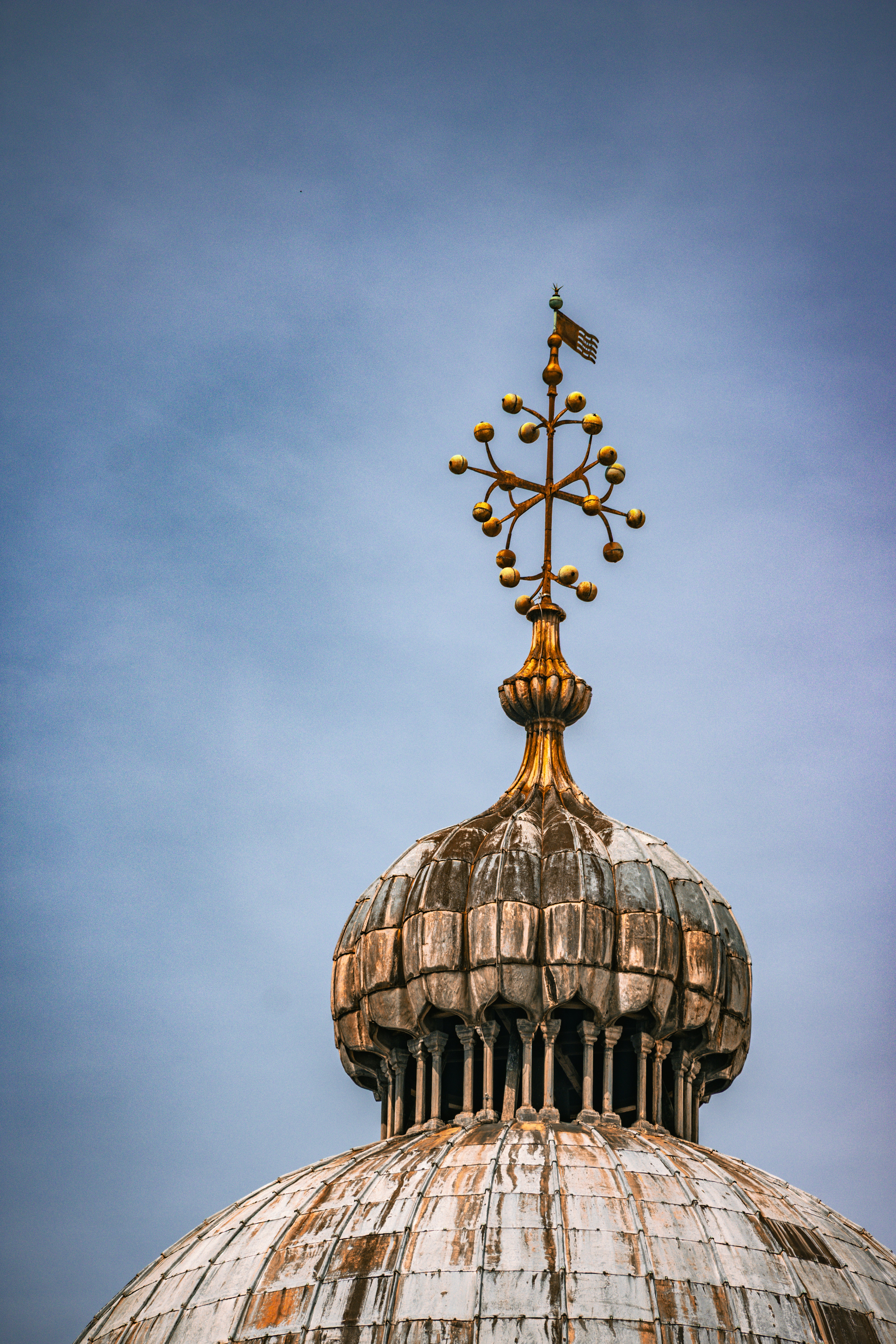 Onion Dome Silhouette: Crowned Cathedral Spire Reaching Toward Sky