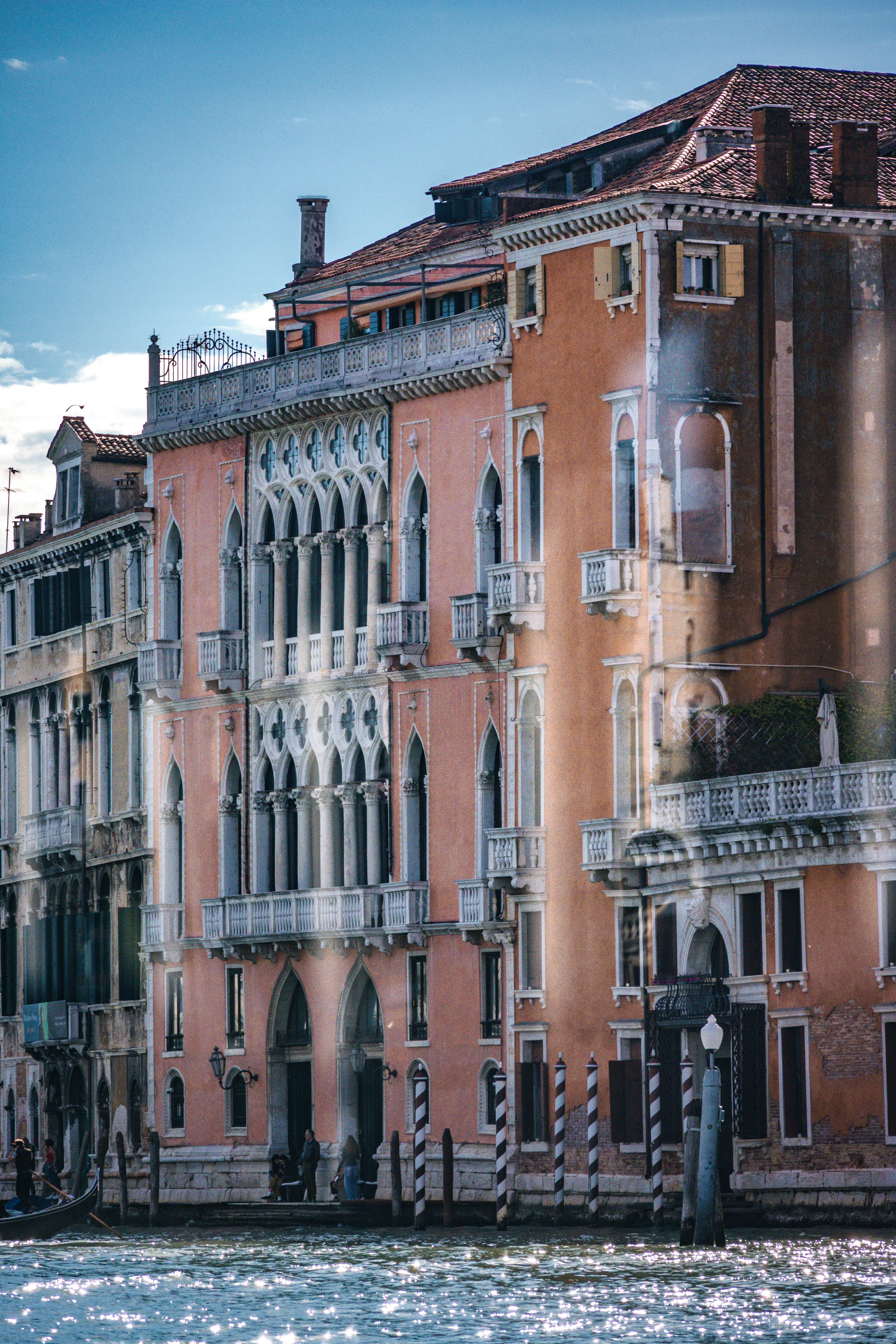 Venetian Facade in Framed Light