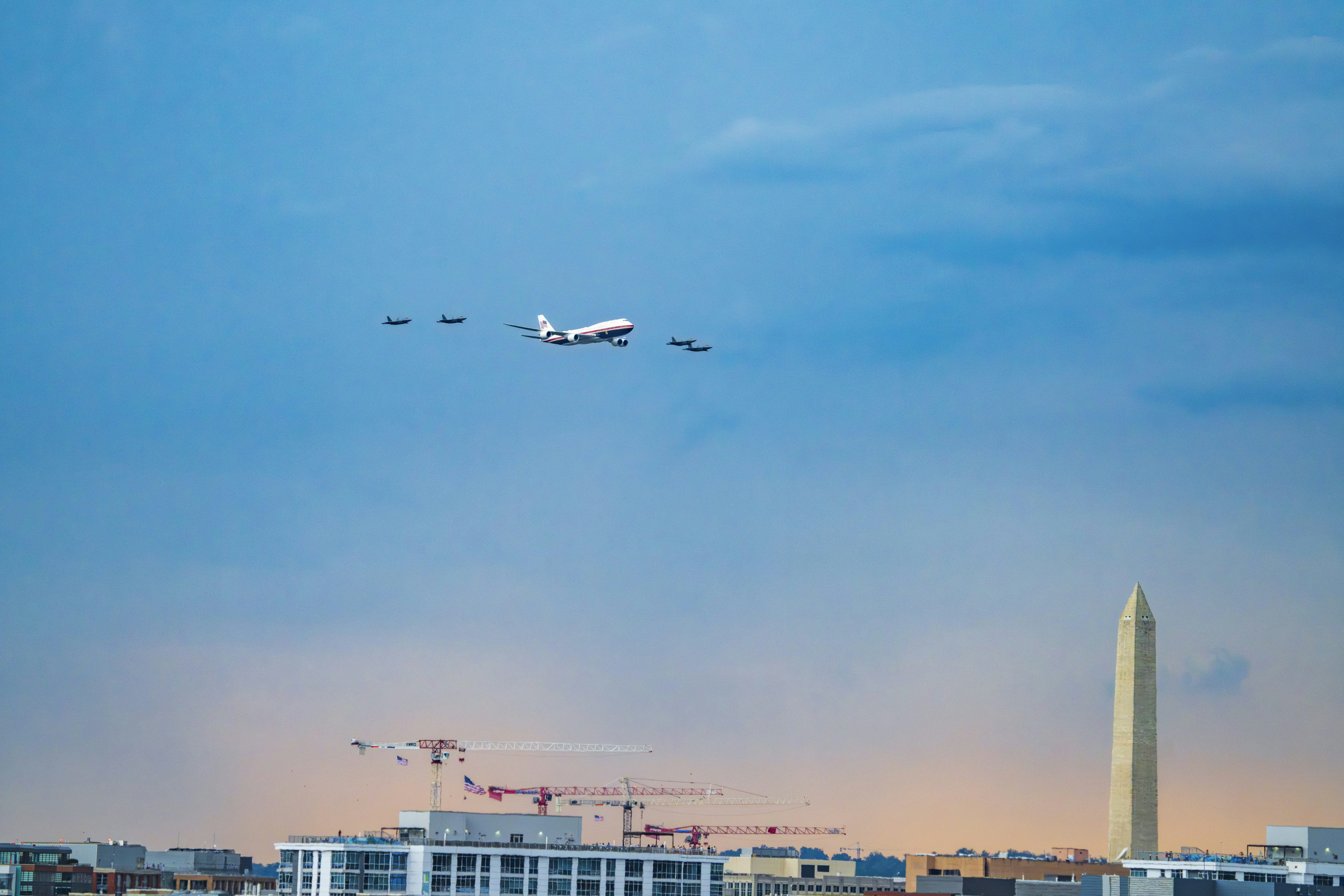 Airline Mirage: A Moment of Flight Above the Distant City Horizon