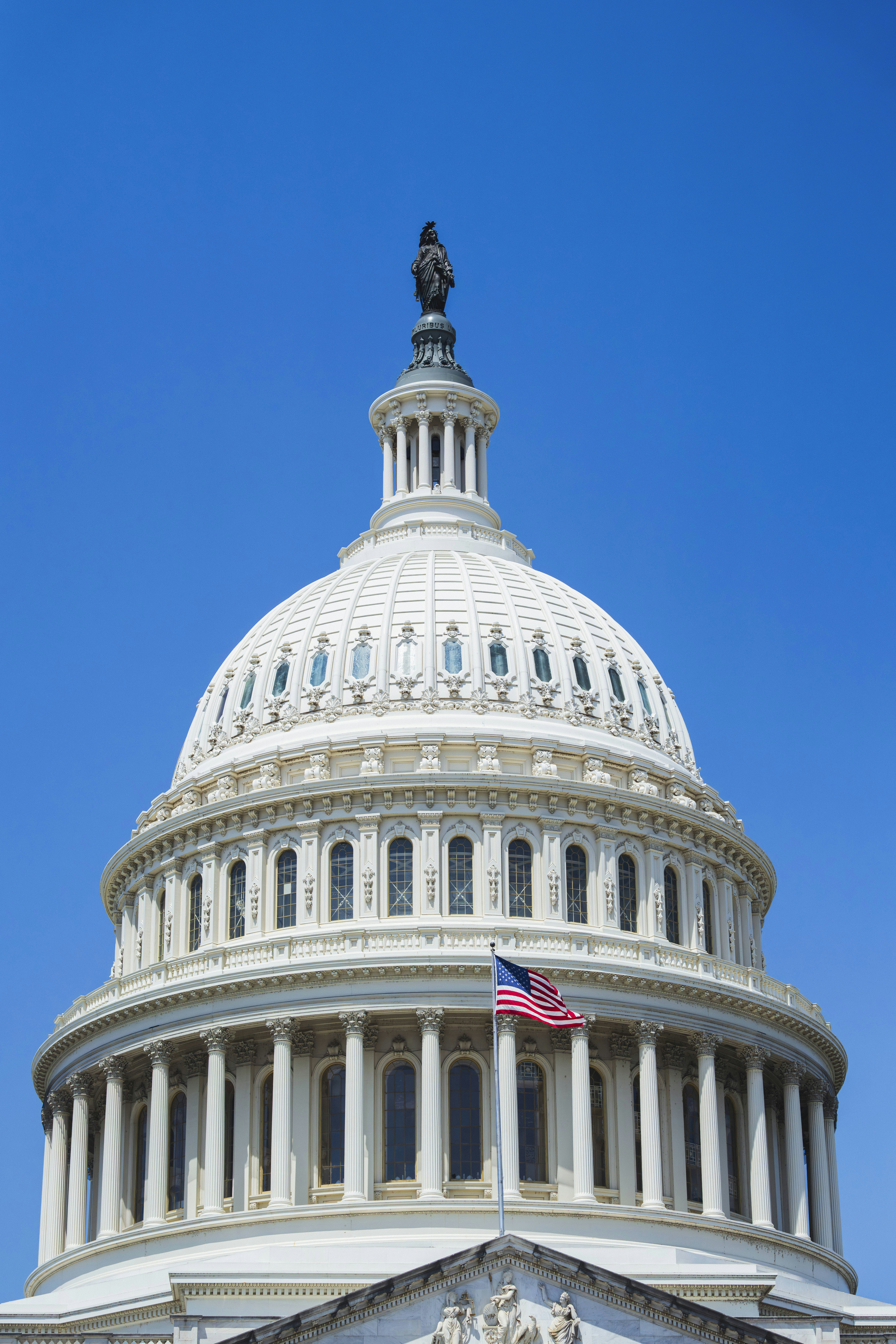 Capitol Dome Under a Clear Blue Sky