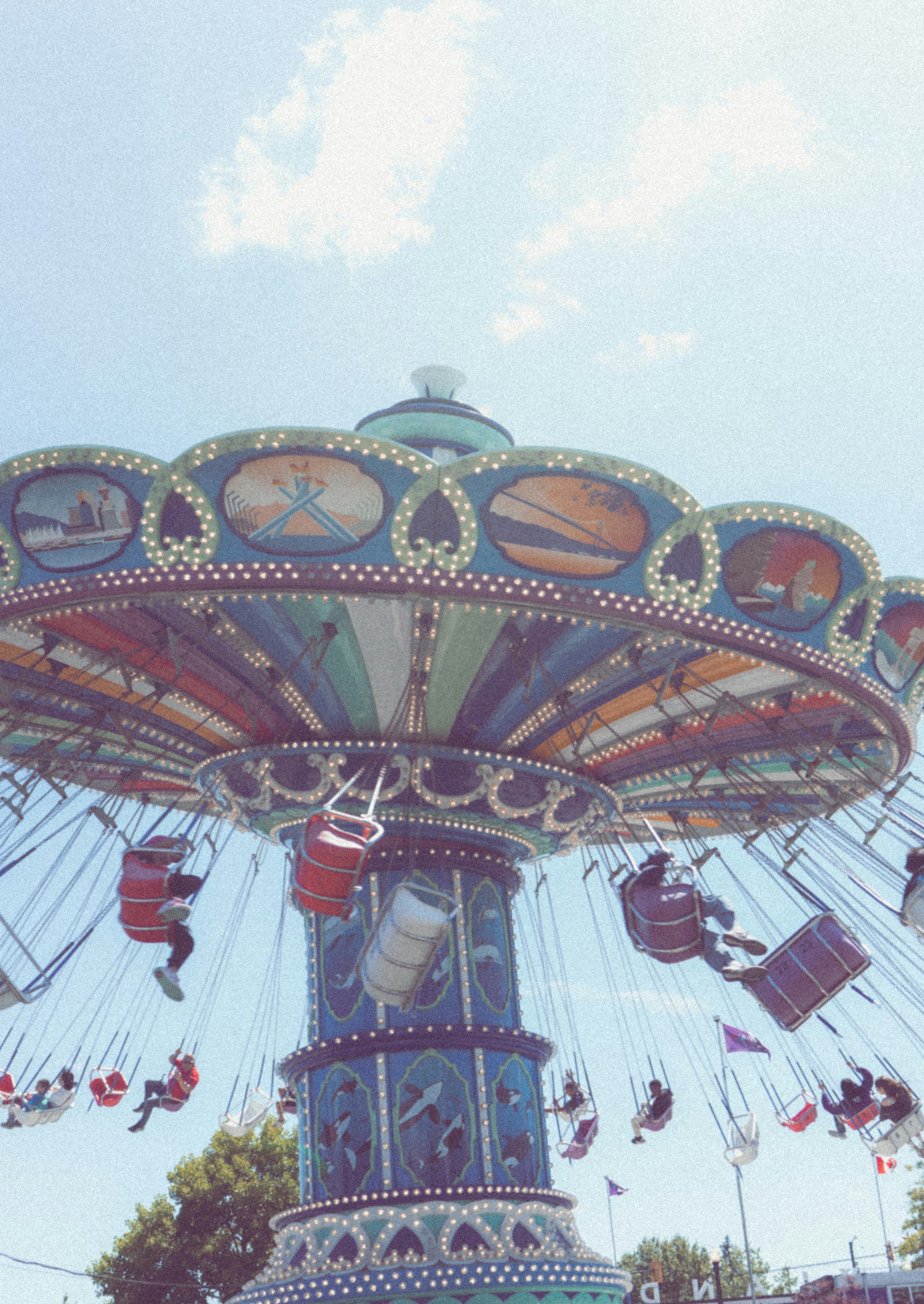 Carousel Swing Sky: A Circular Playground in Motion