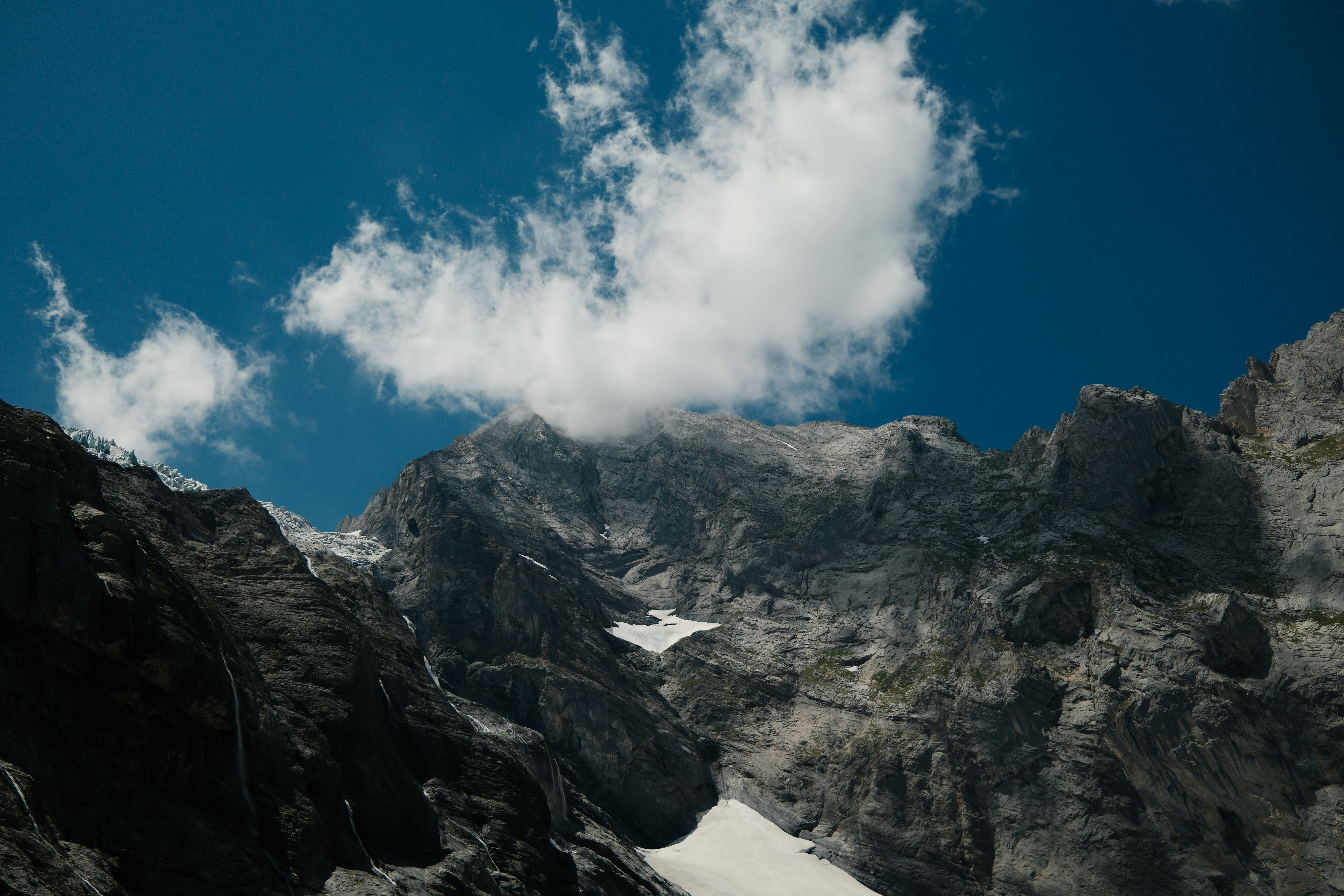Craggy Peak Under a Quiet Sky