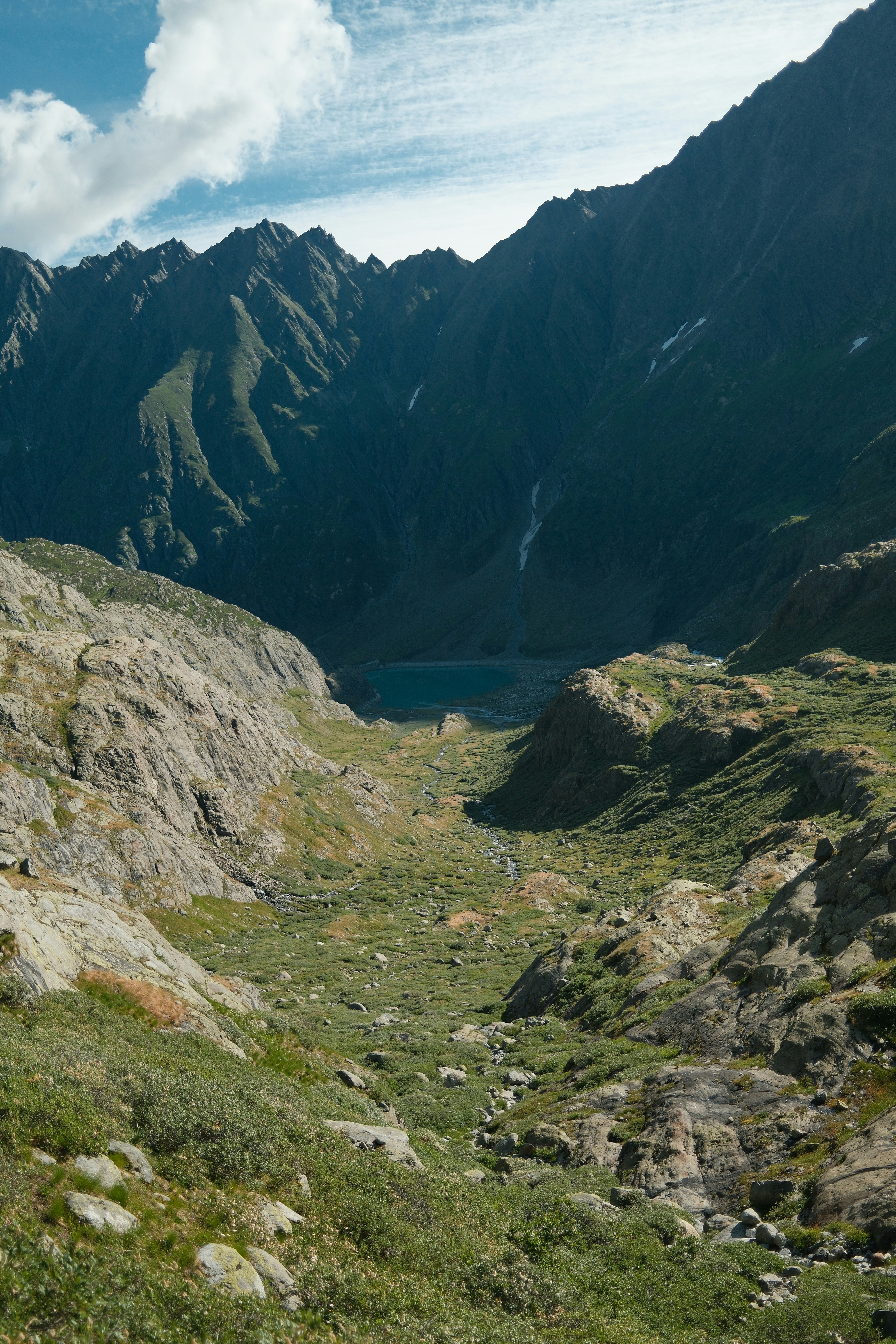 Valley Floor Trail Beneath Craggy Fangs