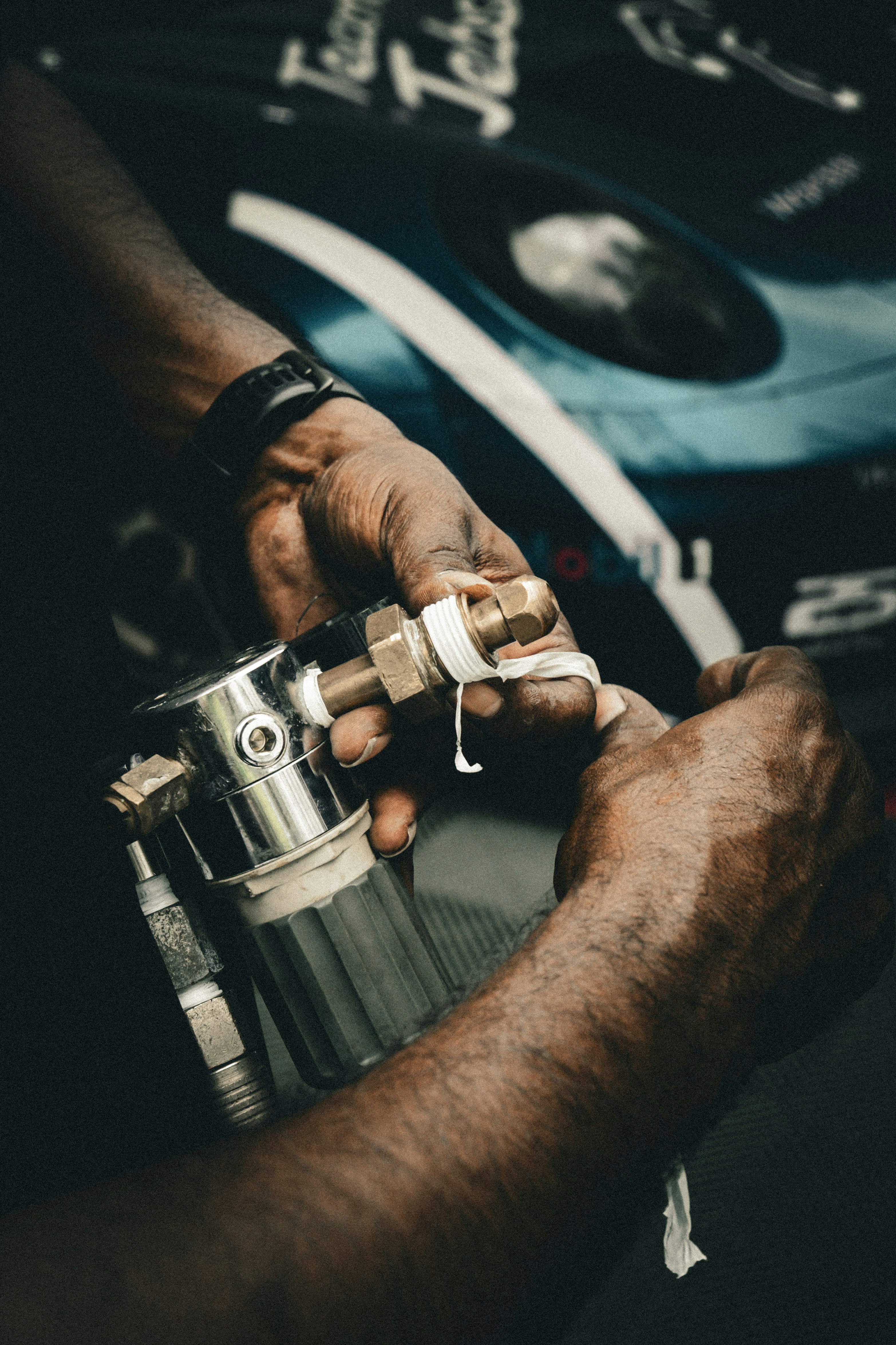 Hands at Work: Precision Assembly on a Mechanical Tank Gauge
