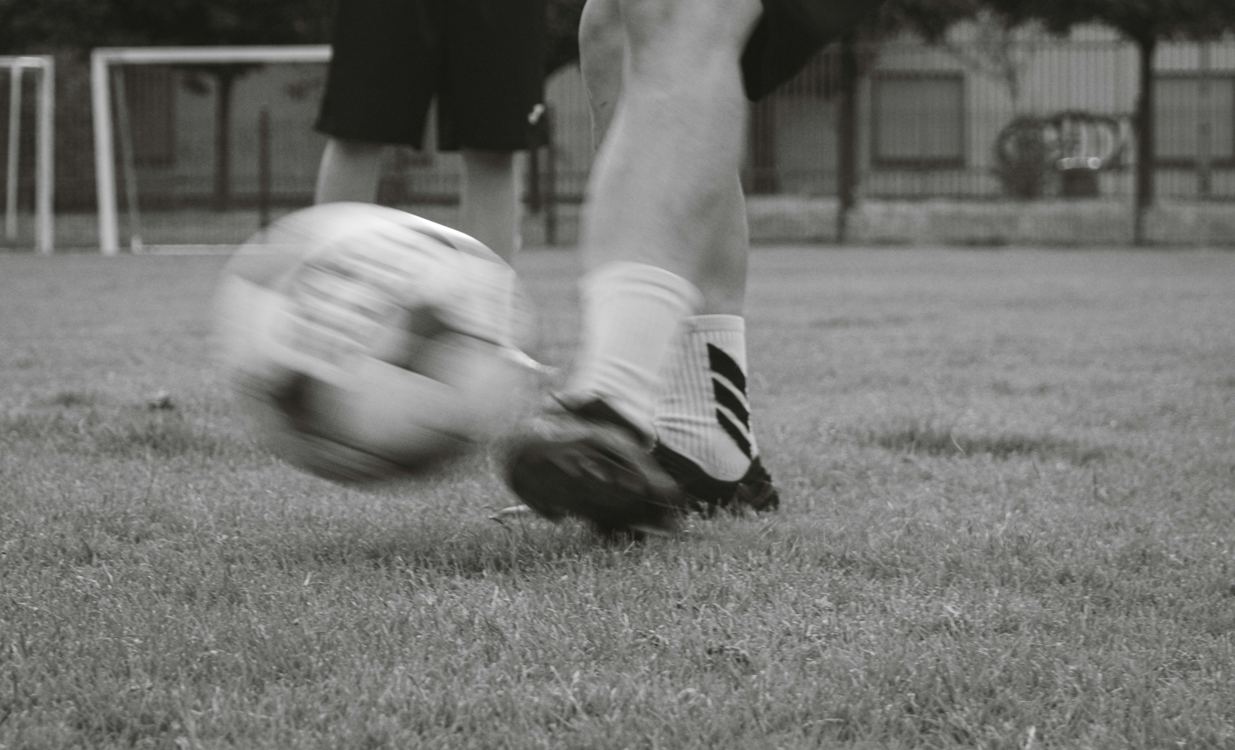 Close-Quarters Soccer Challenge: Ball Struck at Ground Level