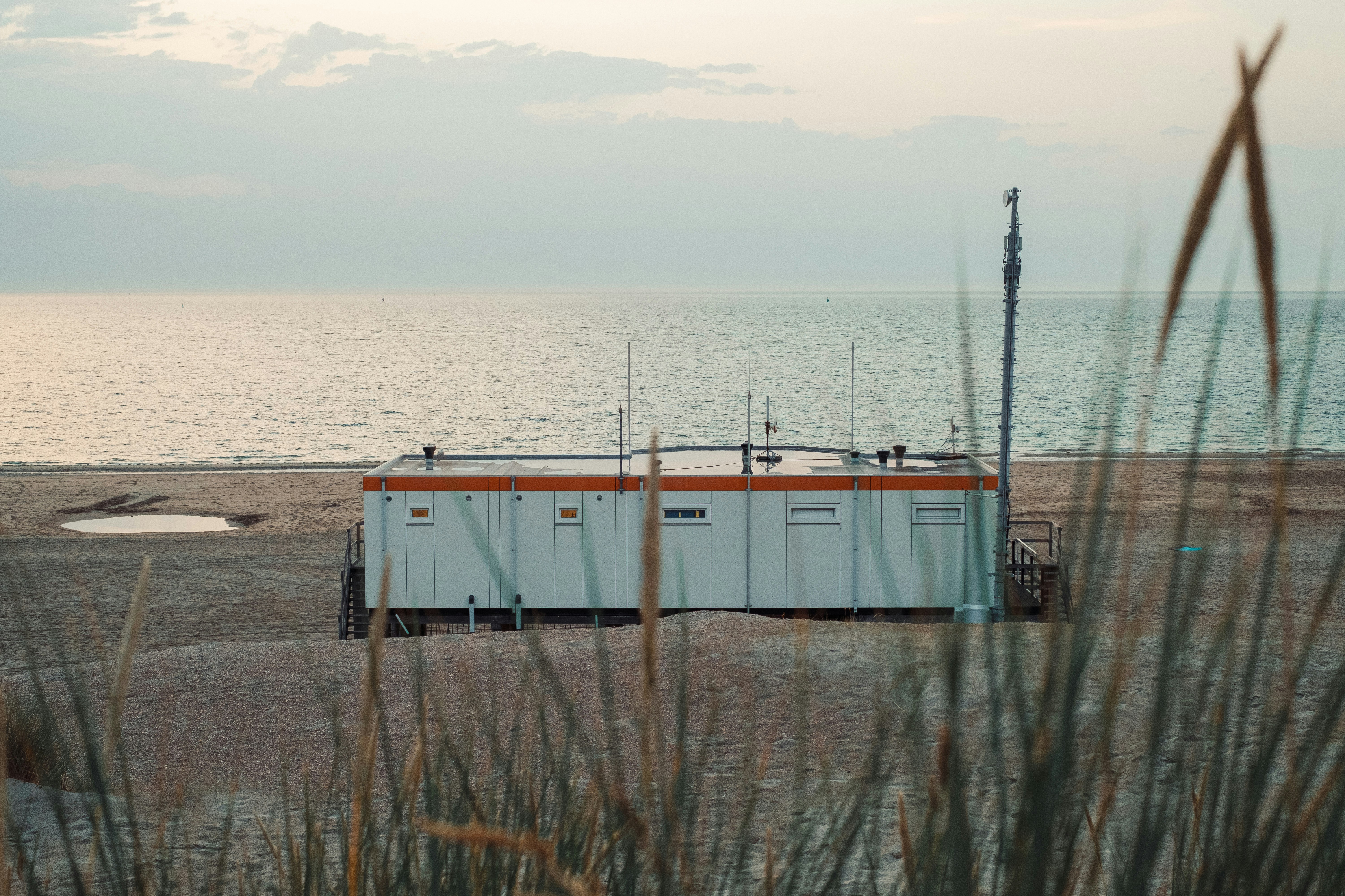 Seaside Trailer on Quiet Shore