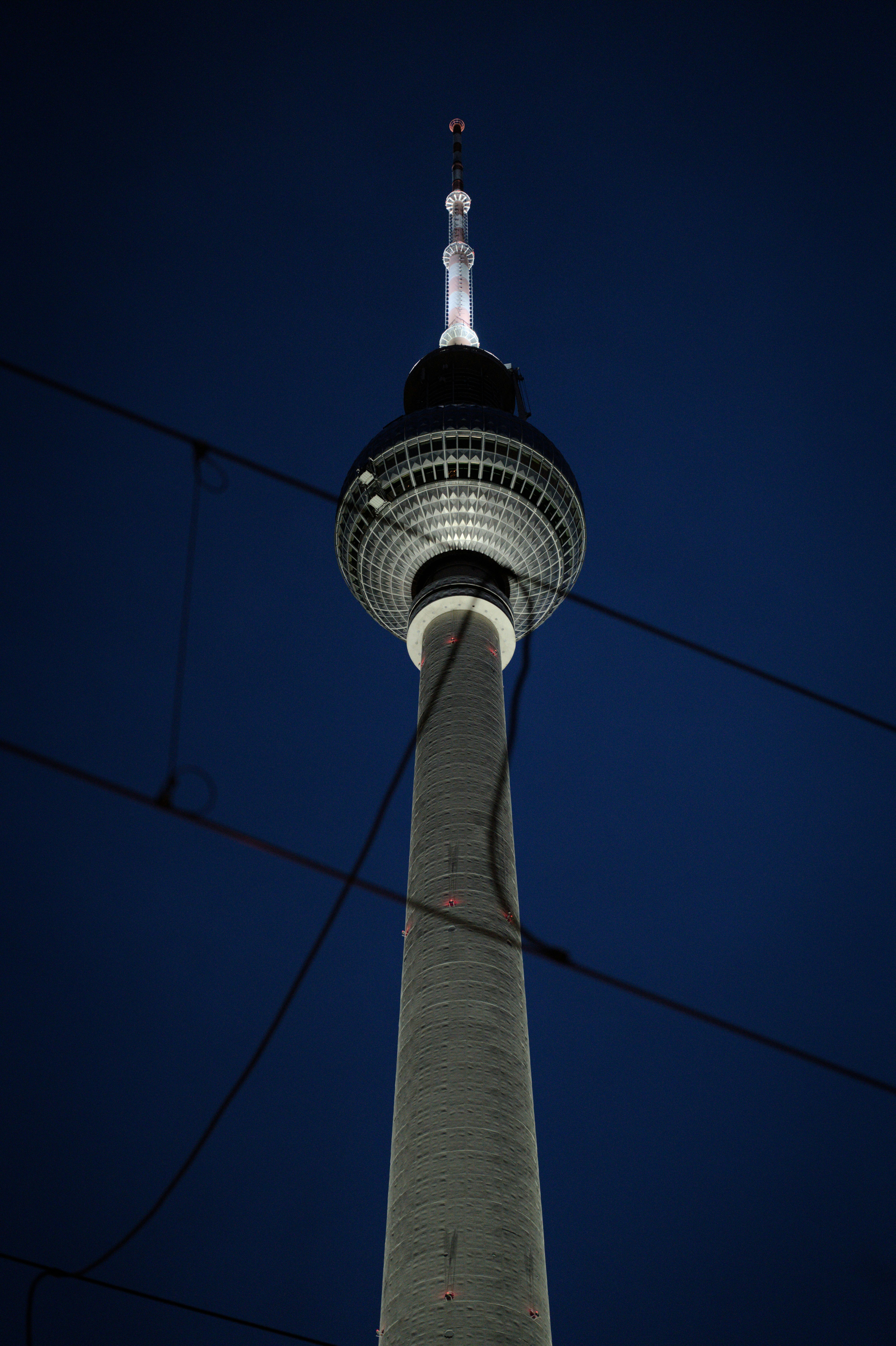 Midnight Spire: The Fernsehturm Reaching into a Velvet Sky