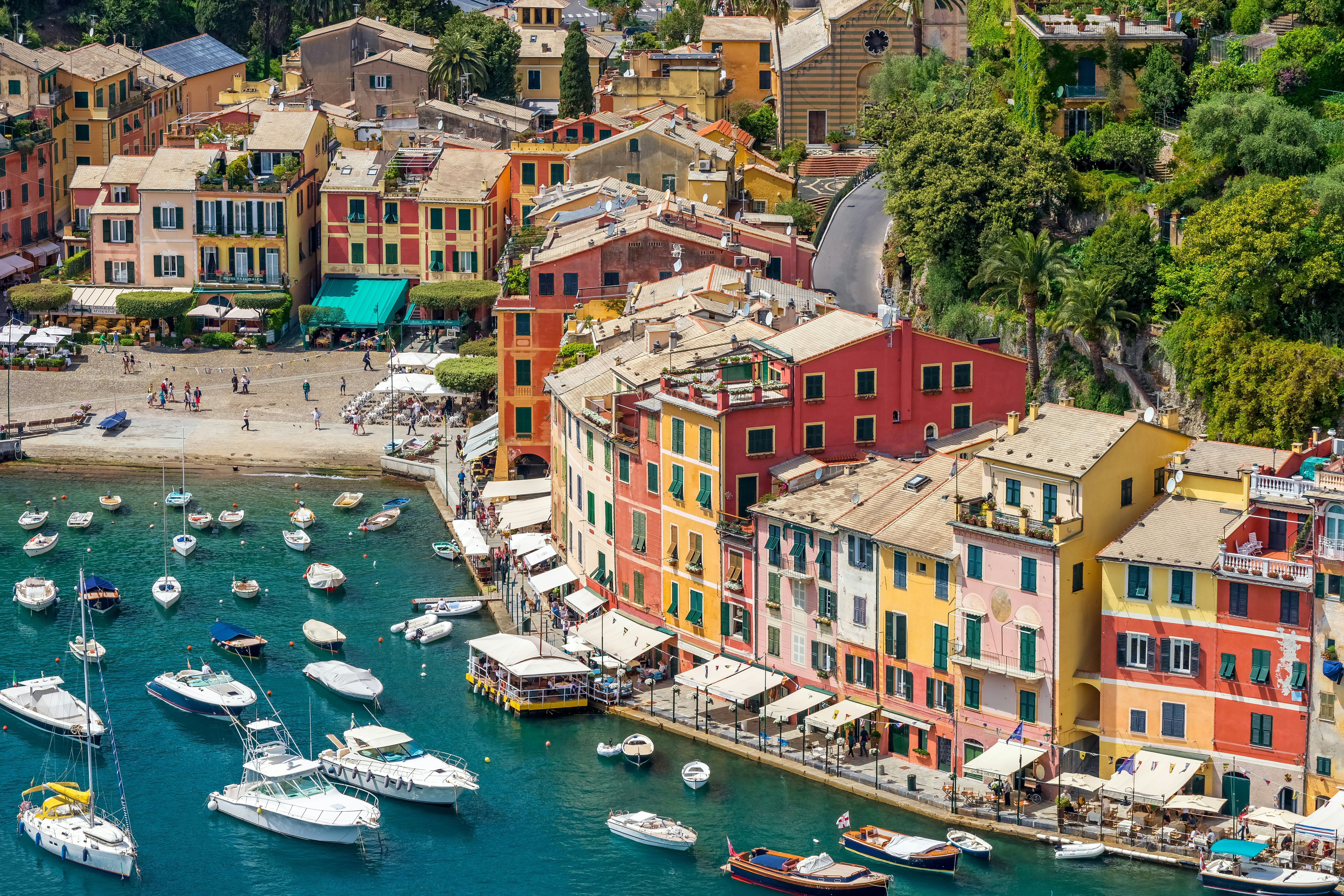 Colorful Provençal Coastline: Boats, Buildings, and Sunny Promenade