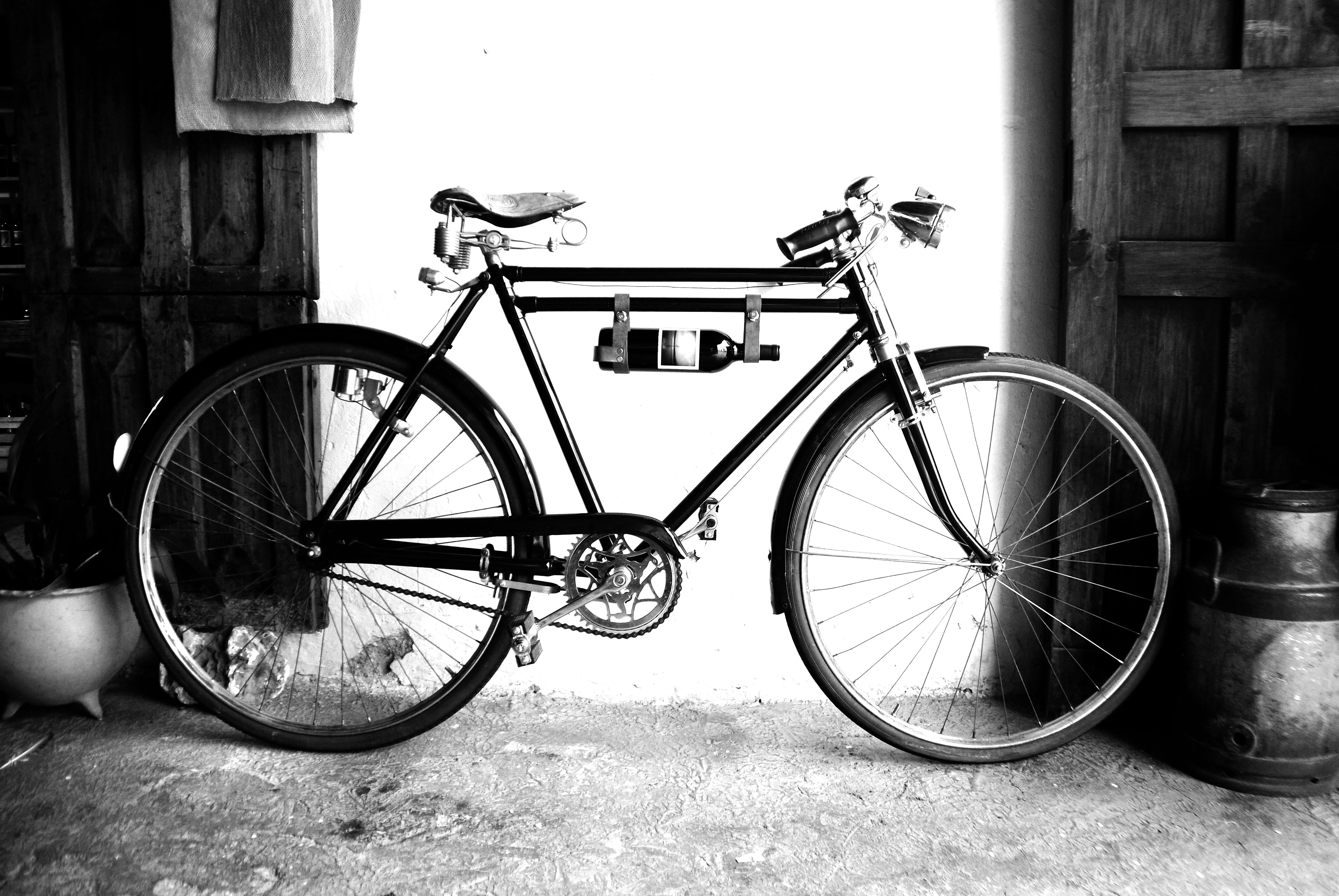 Vintage Tandem of Silence: A Pathway to the Door