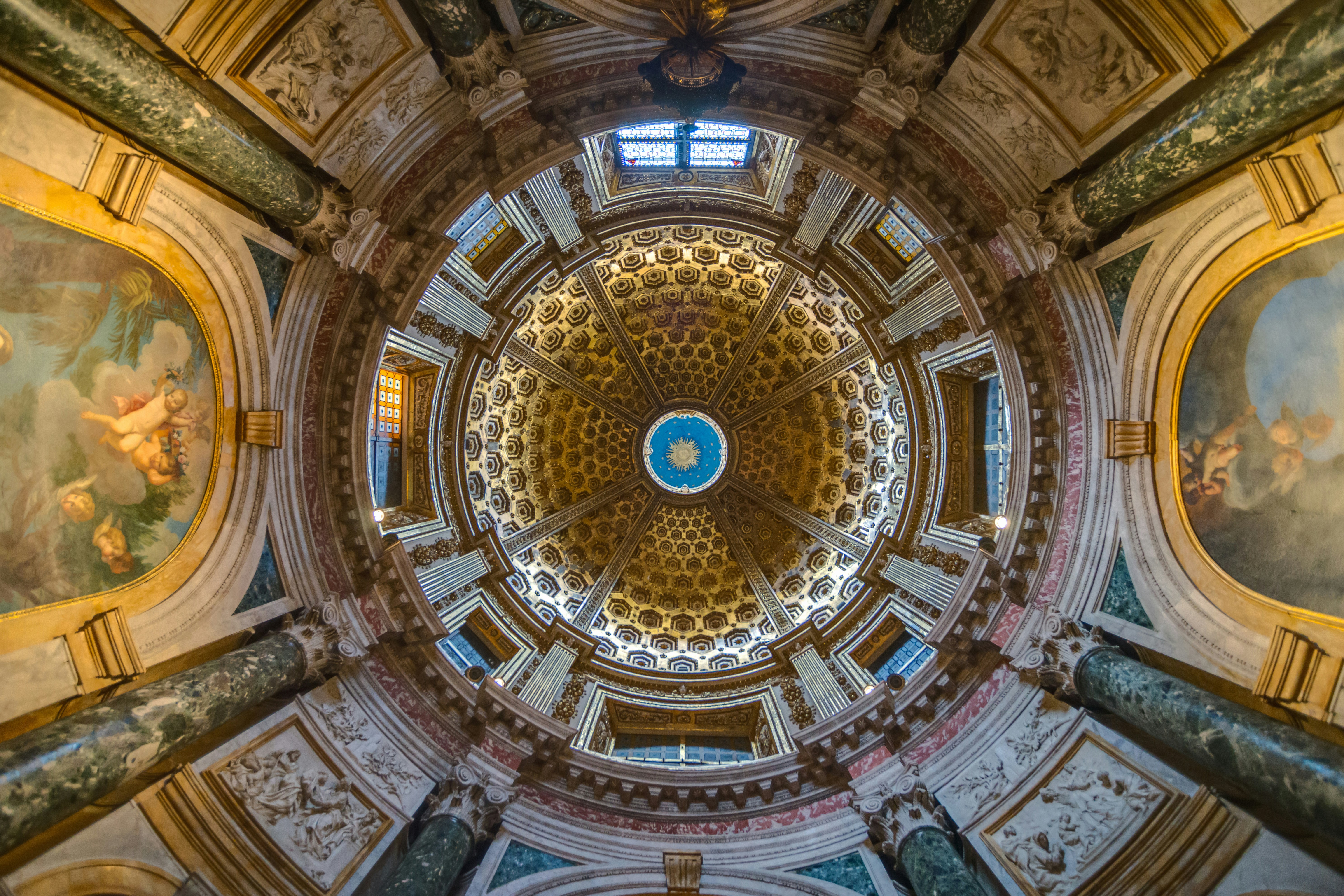 Domed Vault of Echoes: A Orbital View into Marble and Gold