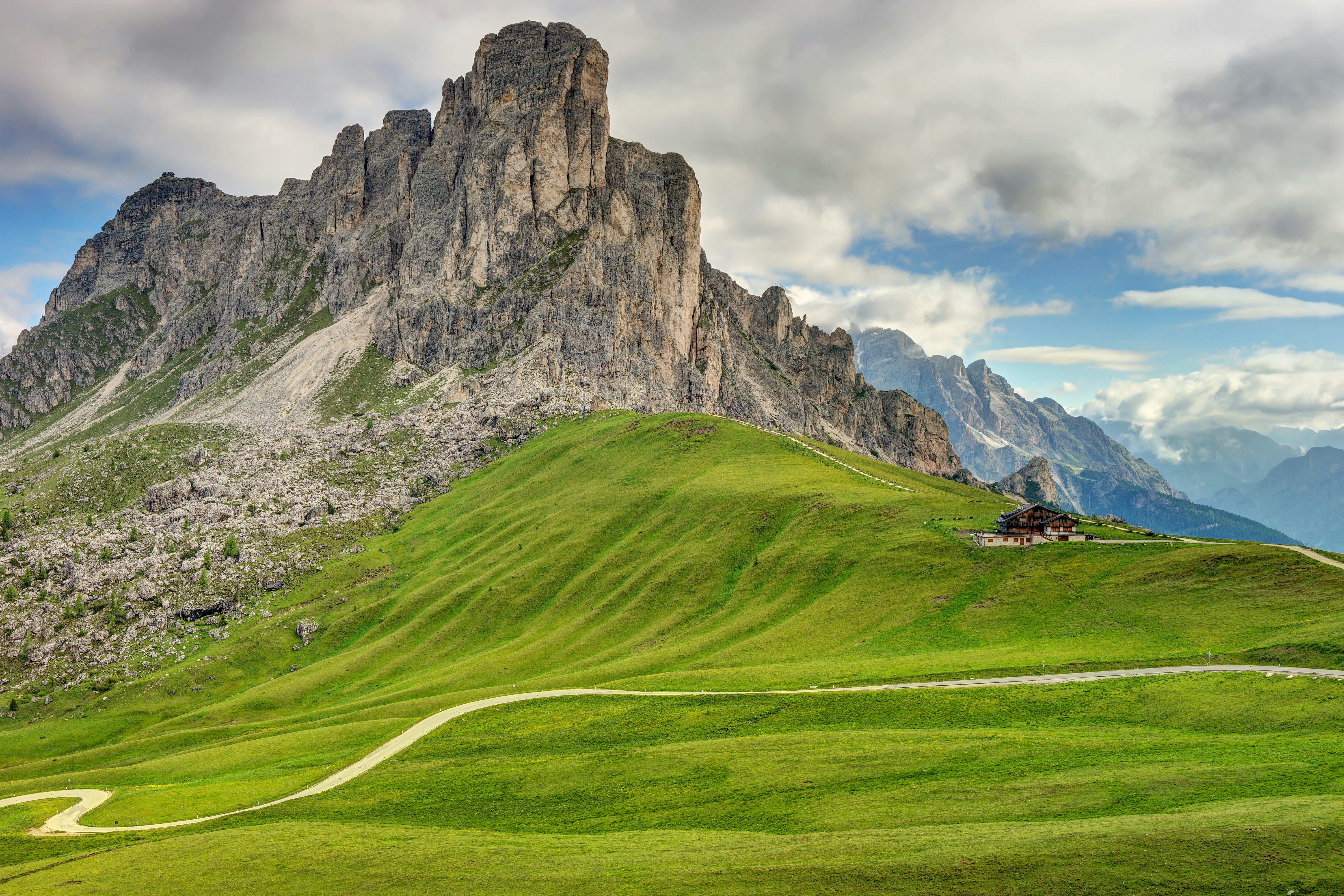 Green Ridge and Granite Peaks Over a Winding Path