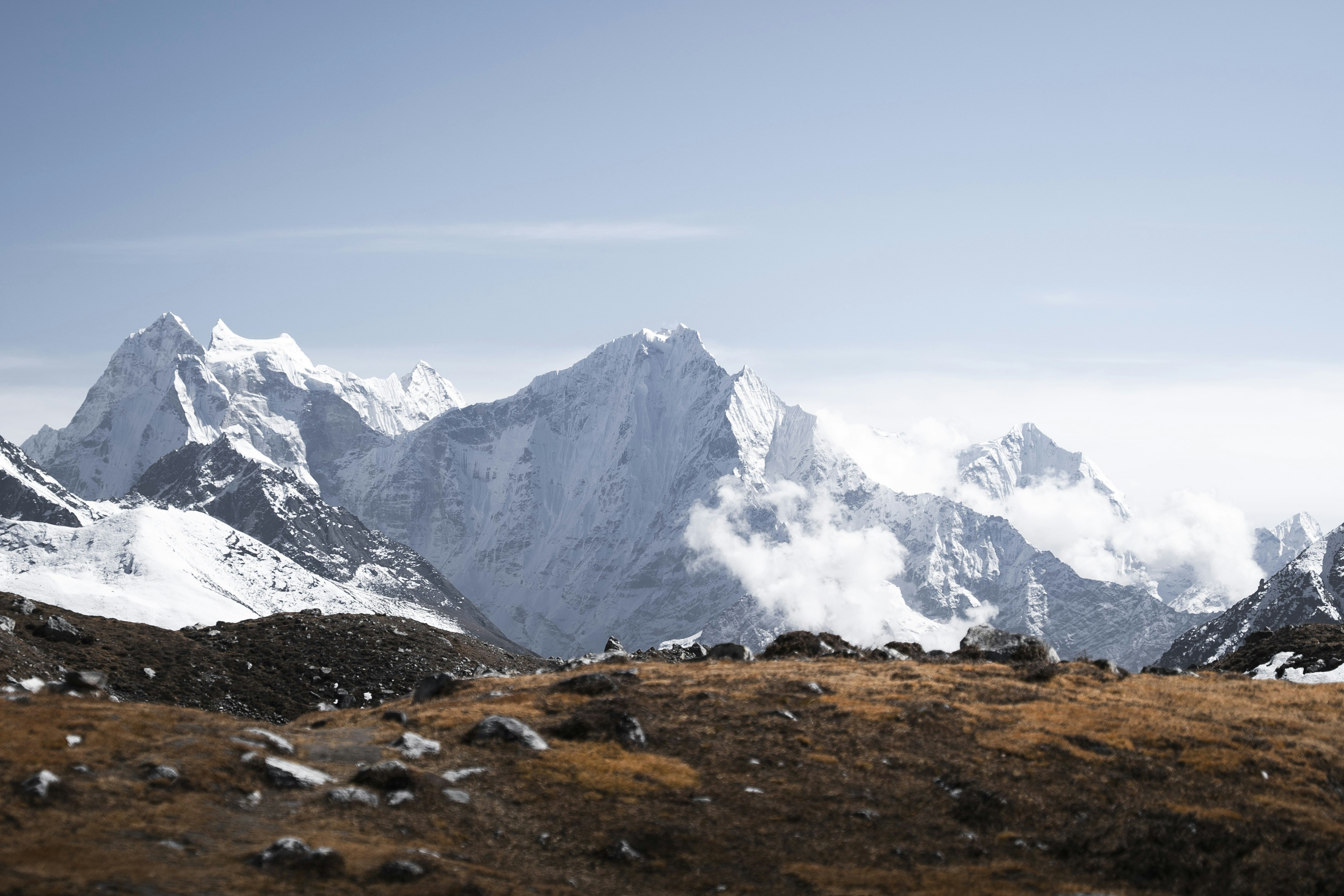 Snowbound Ridge: A Breath of Alpine Dawn