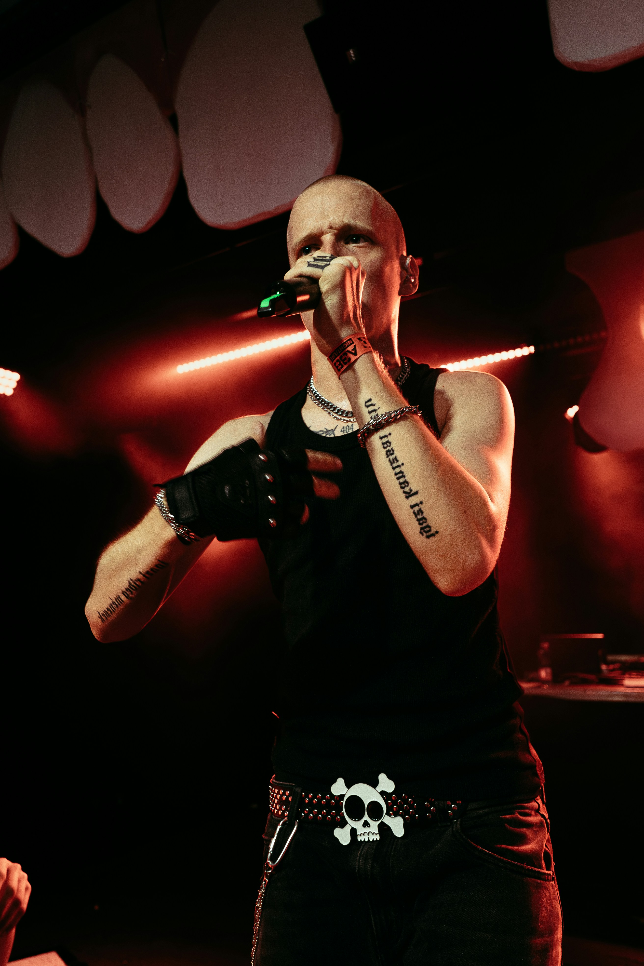 Midnight Mic: A Bald-Headed Frontman Commands the Stage