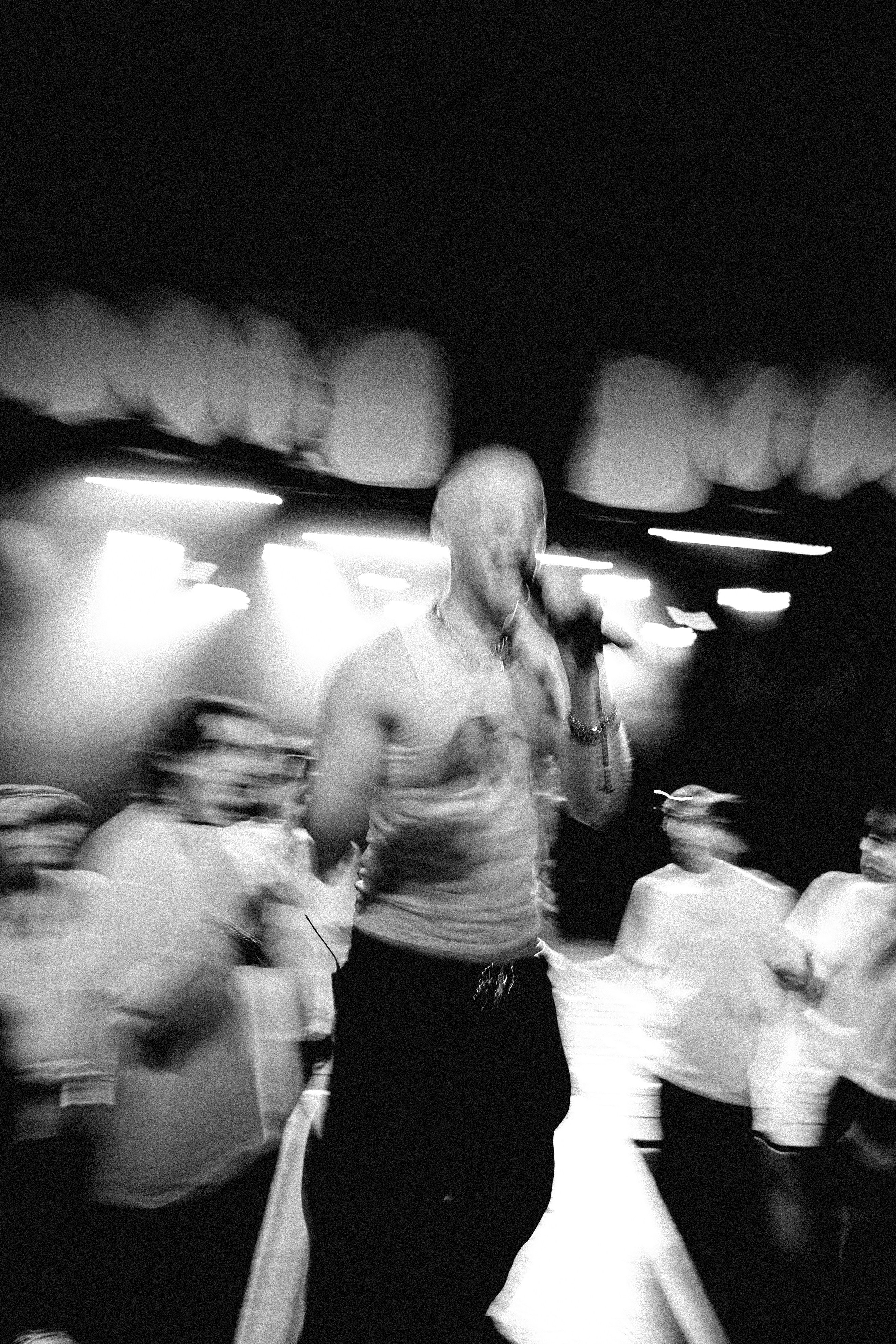 Blurry Spotlight: A Vocal Moment on Stage