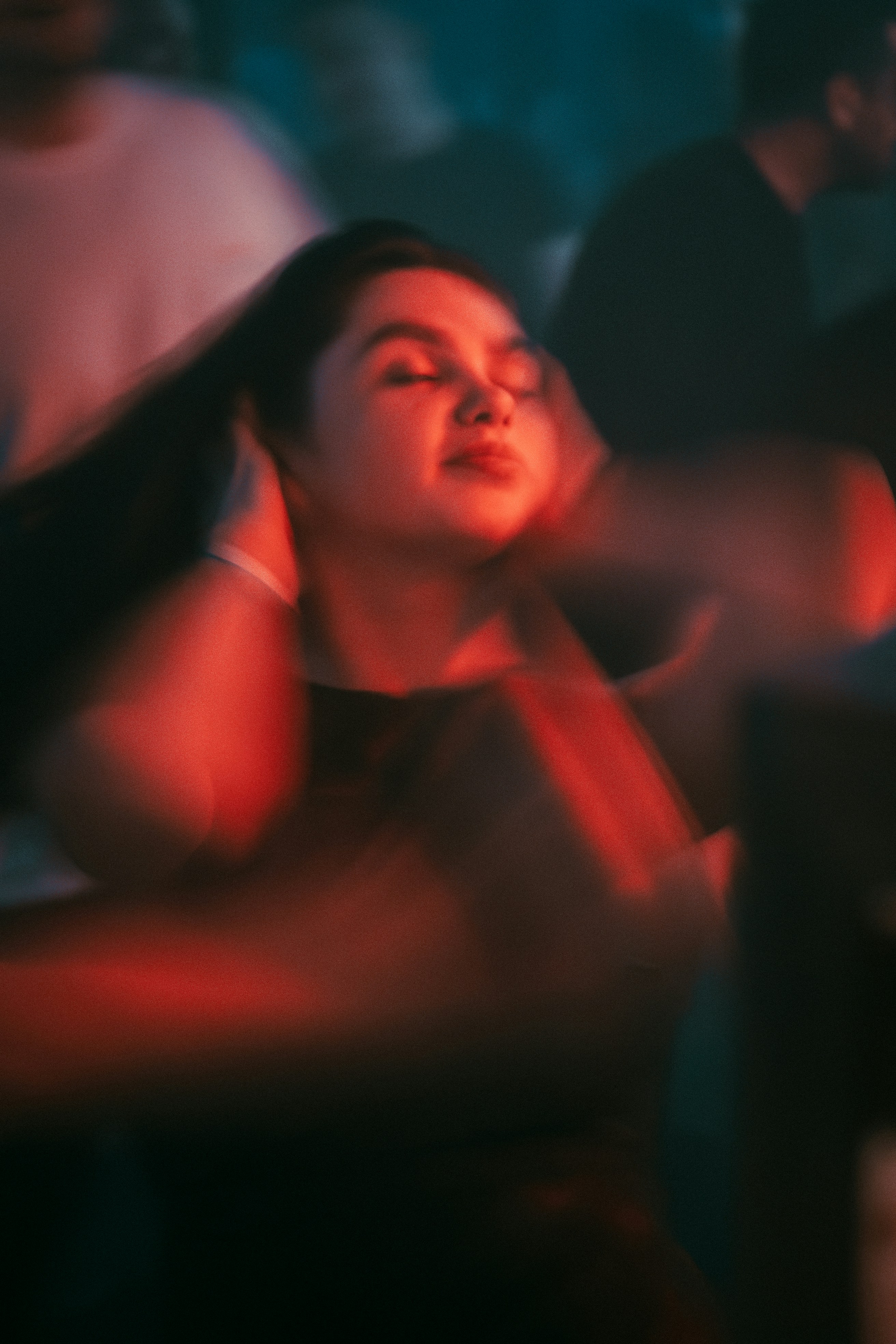 Blurred Red Light Reverie