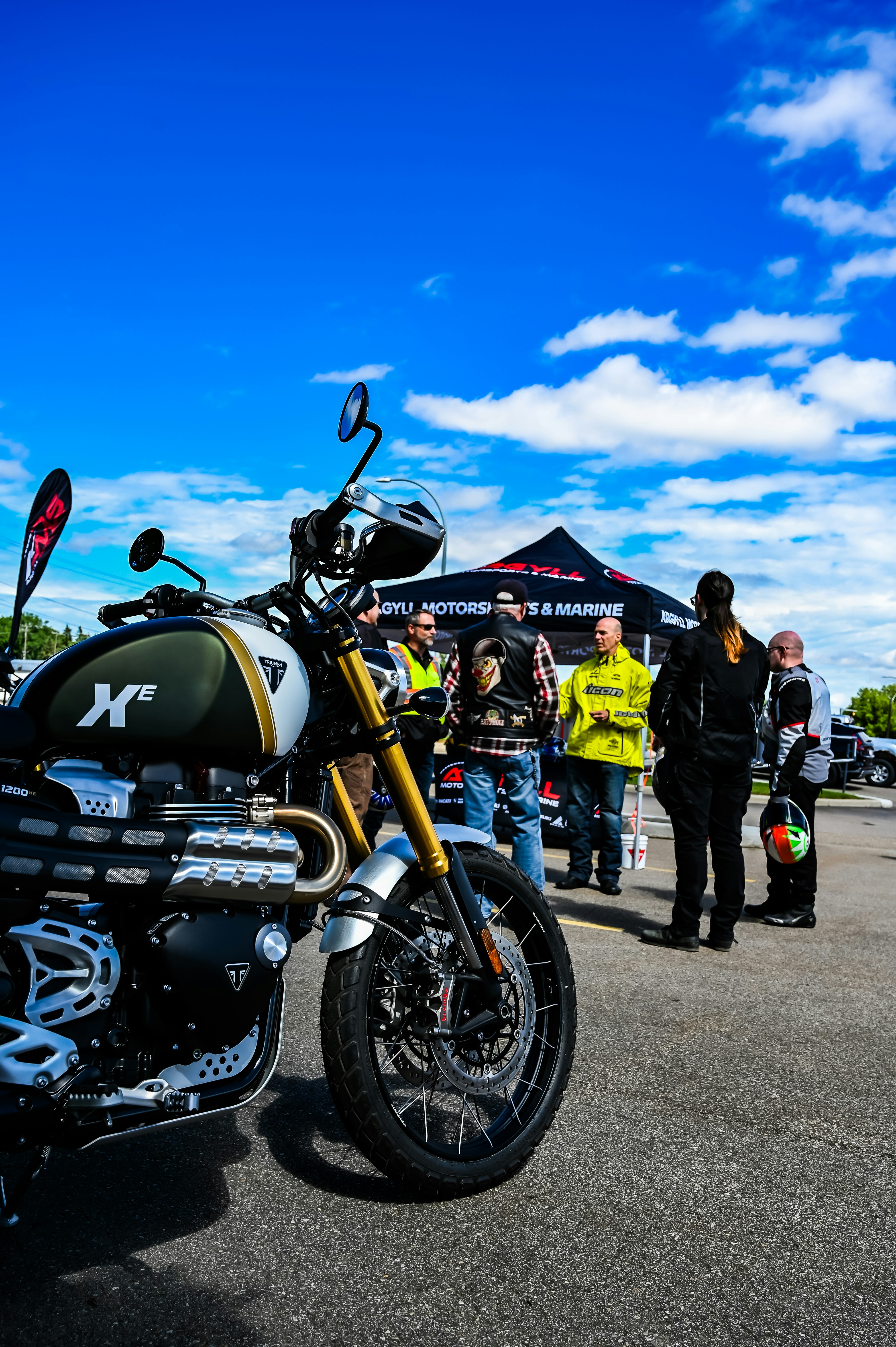 Royal Moto Gathering: Chrome and Checkered Skies