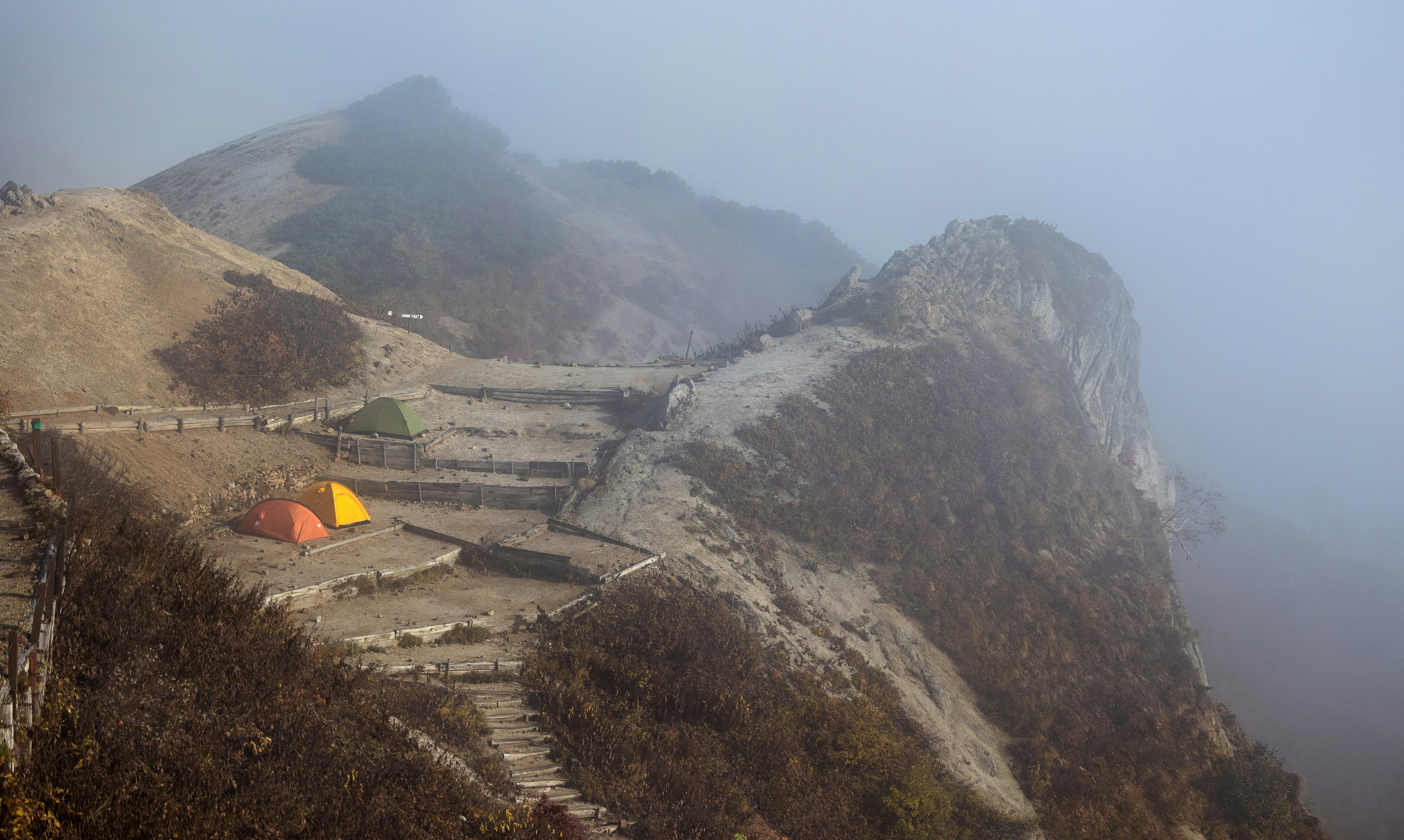 Castaway on a Misted Ridge