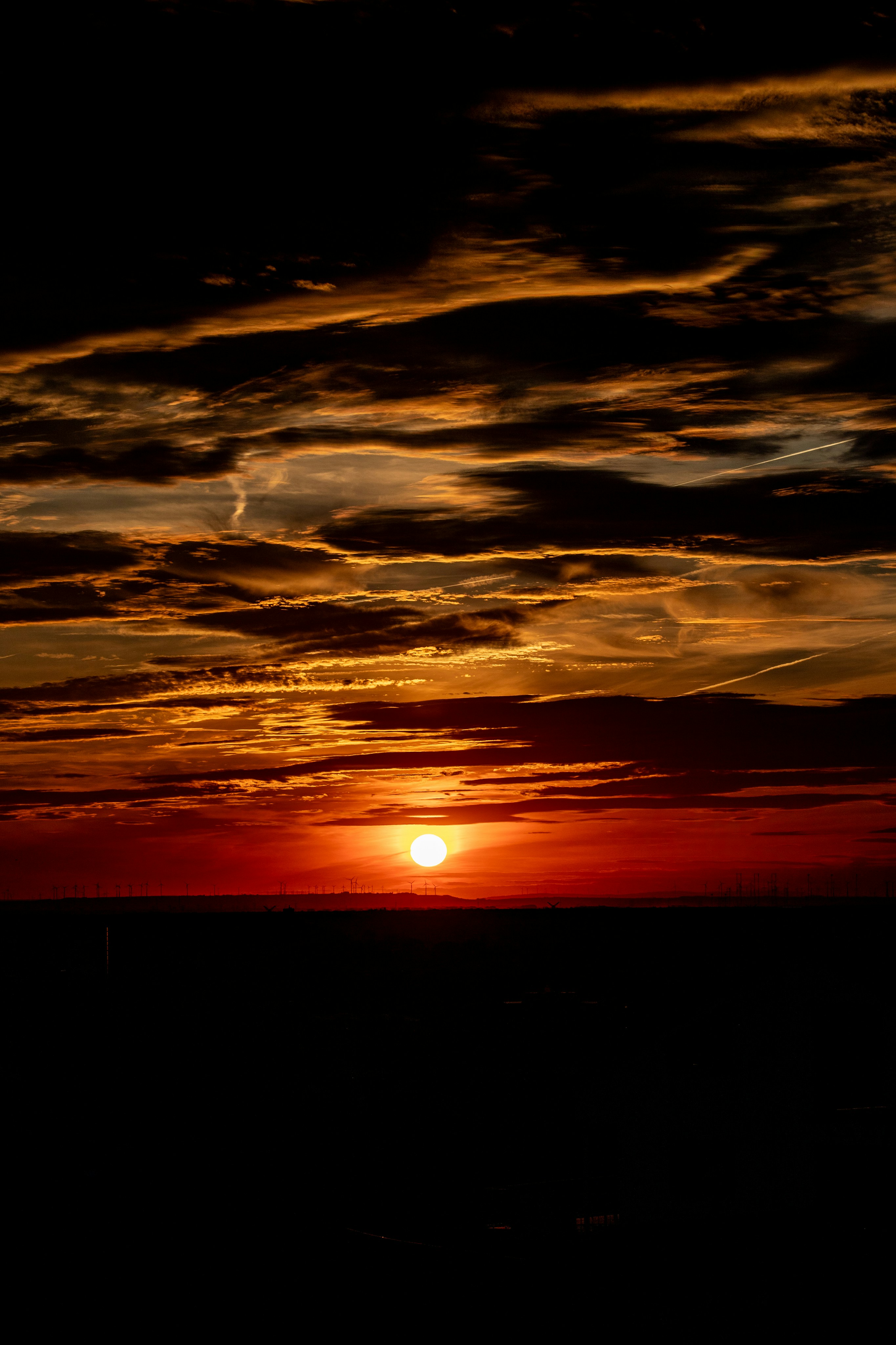 Azure Ember: Sunset Cast in Silent Horizon