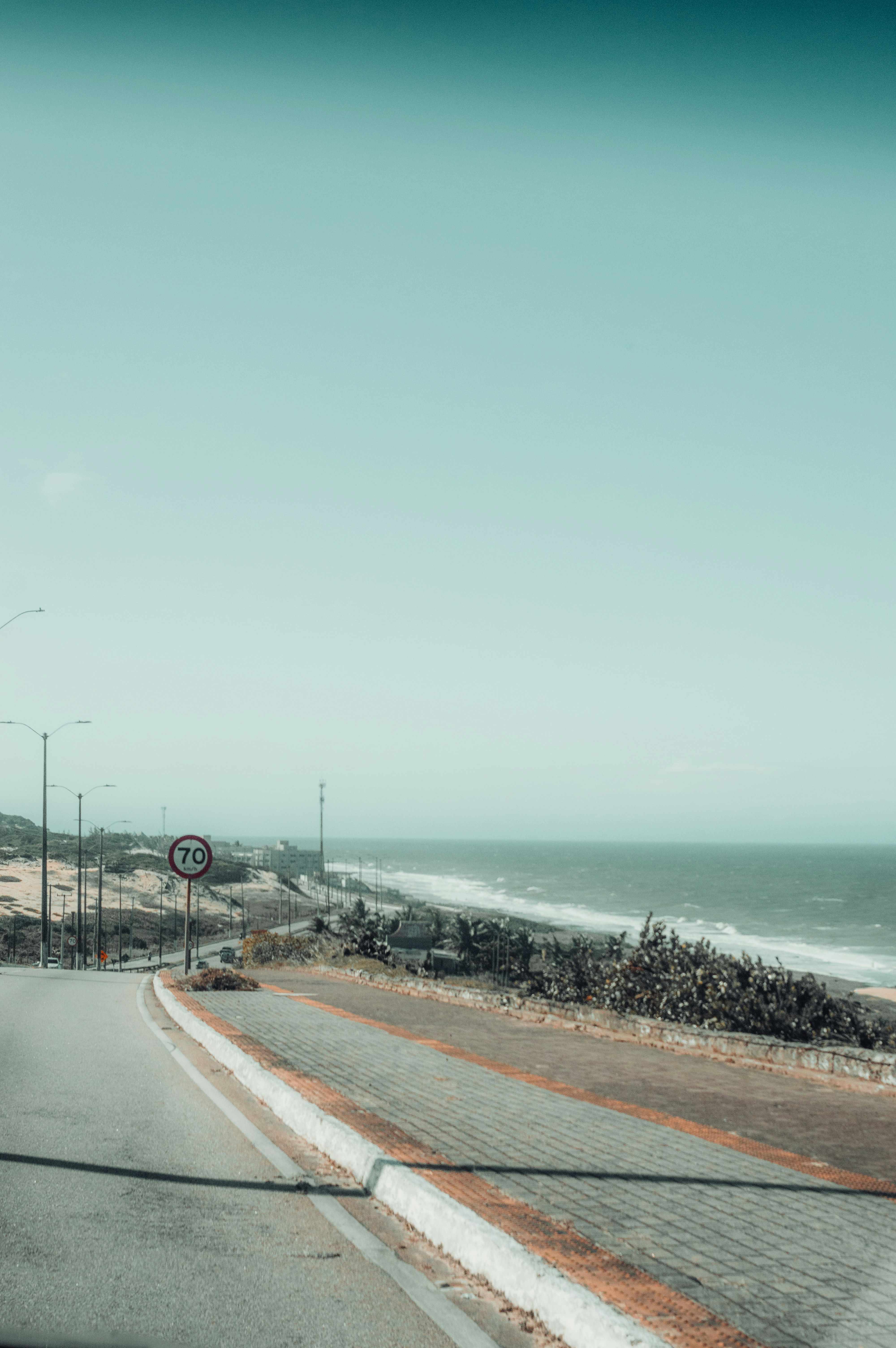 Coastal Road Slope: A Quiet Descent Toward the Sea
