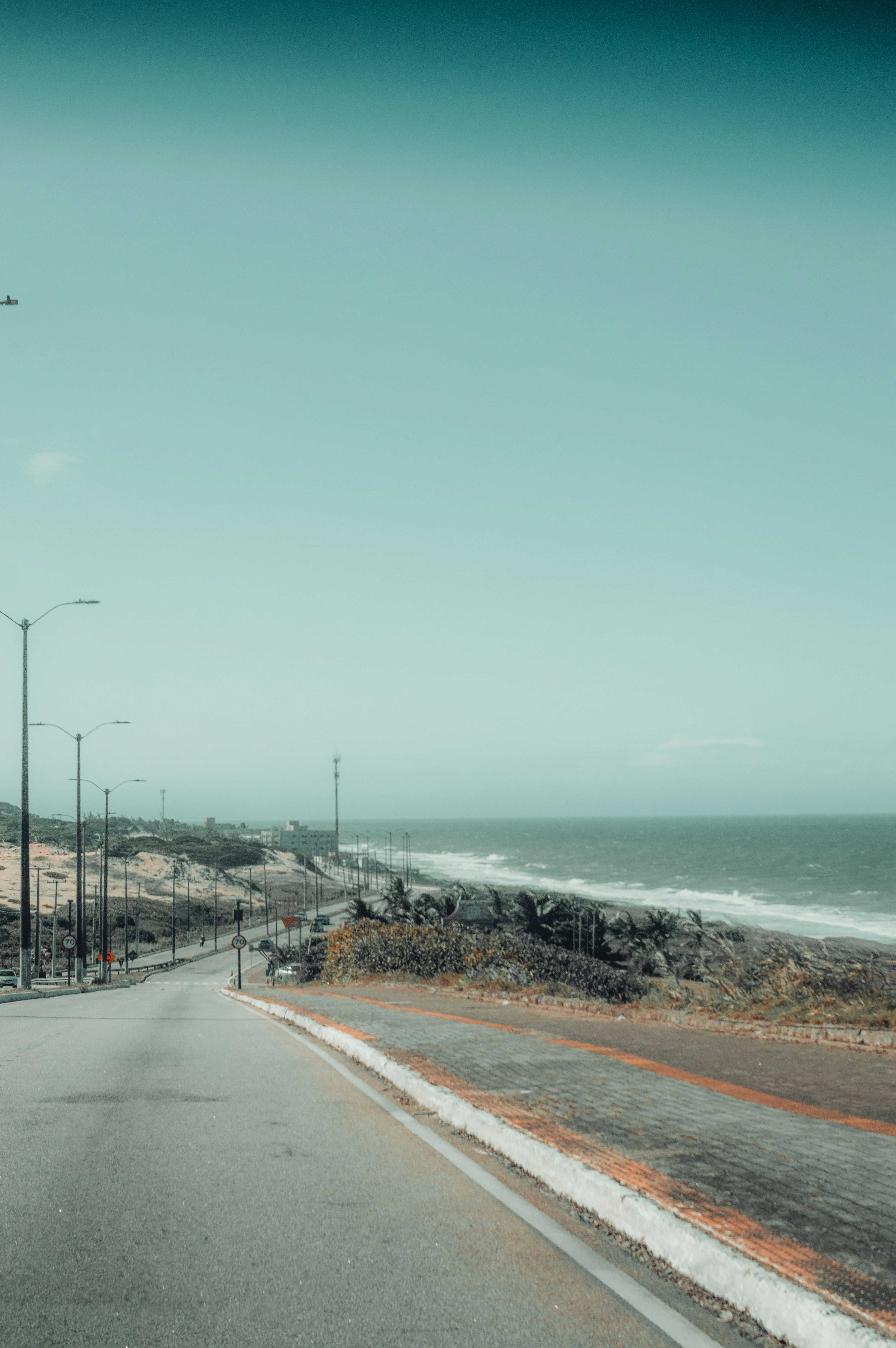 Coastal Road Toward the Quiet Horizon