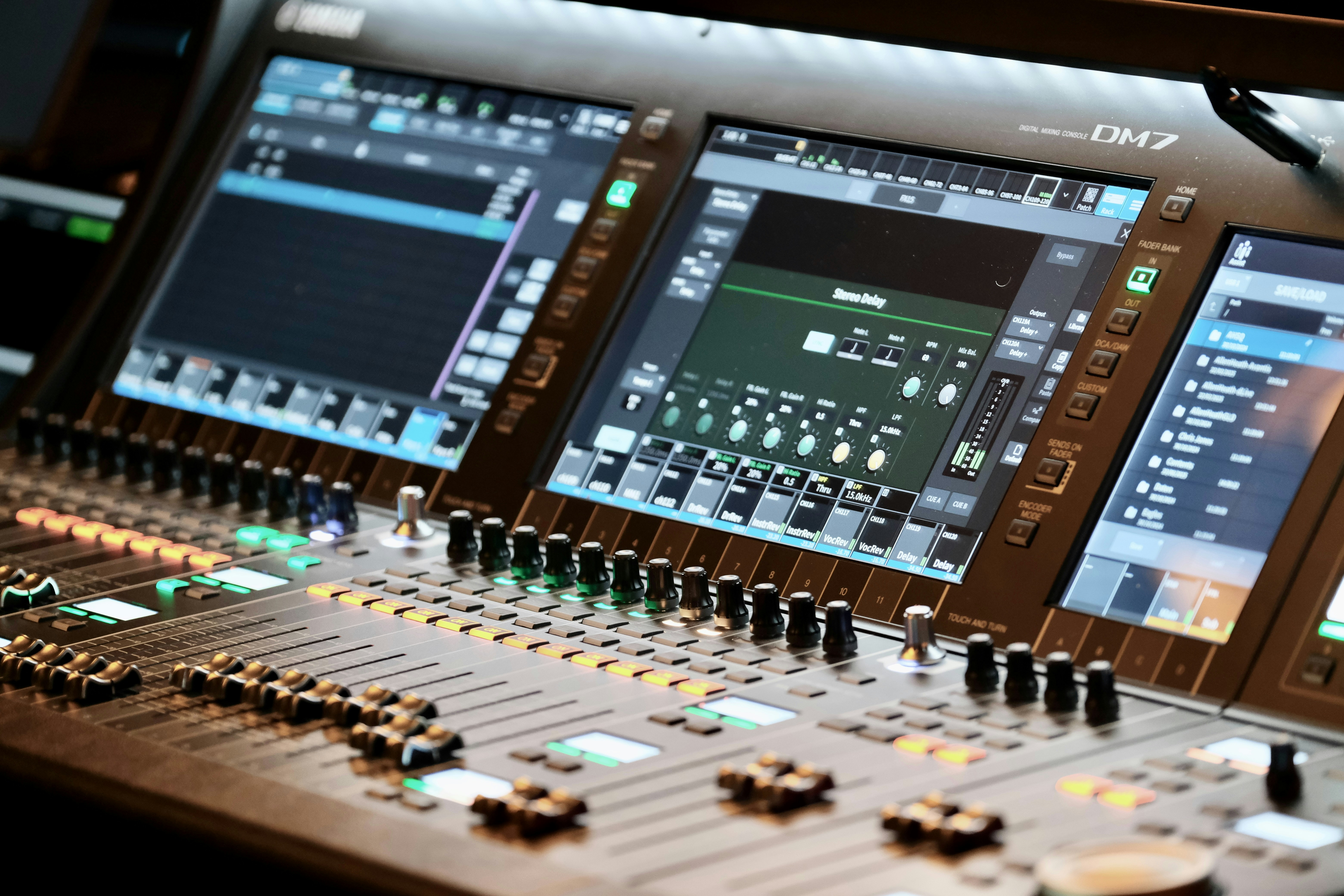 Studio Console in Focus: Digital Mosaics of a Mixing Desk