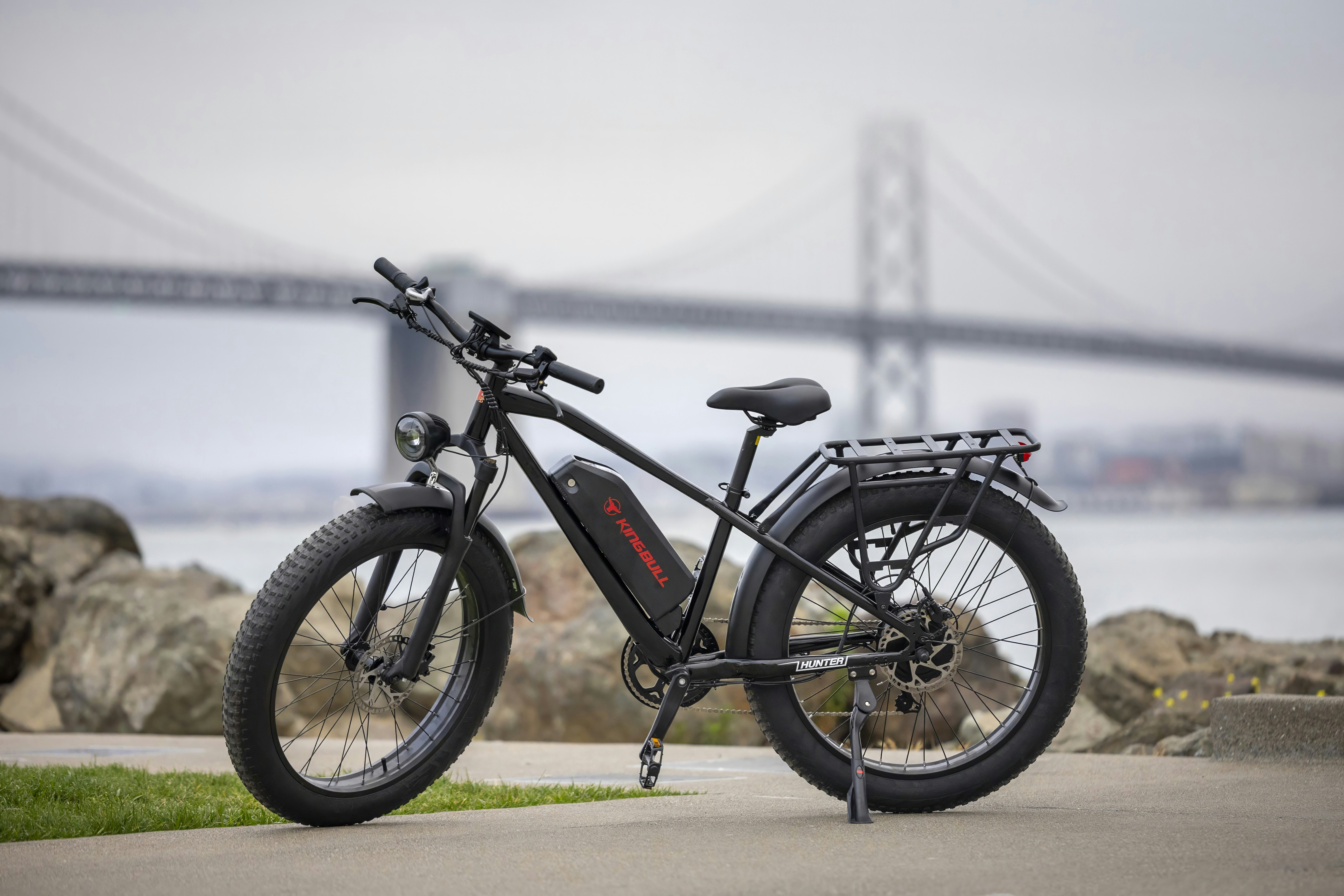 Electric Fat-Tire Caravan by the Water