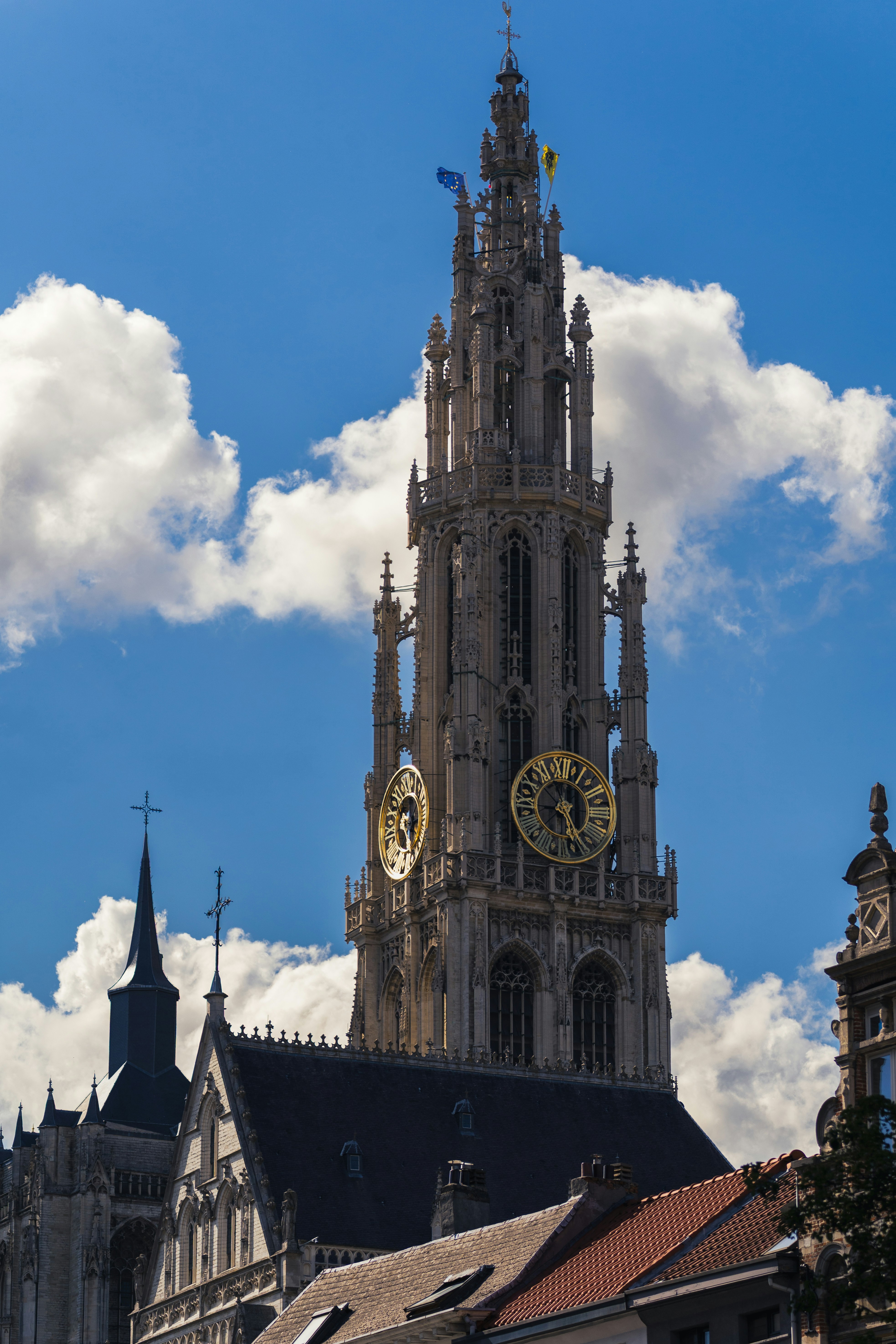 Gothic Clocktower Reaching the Sky