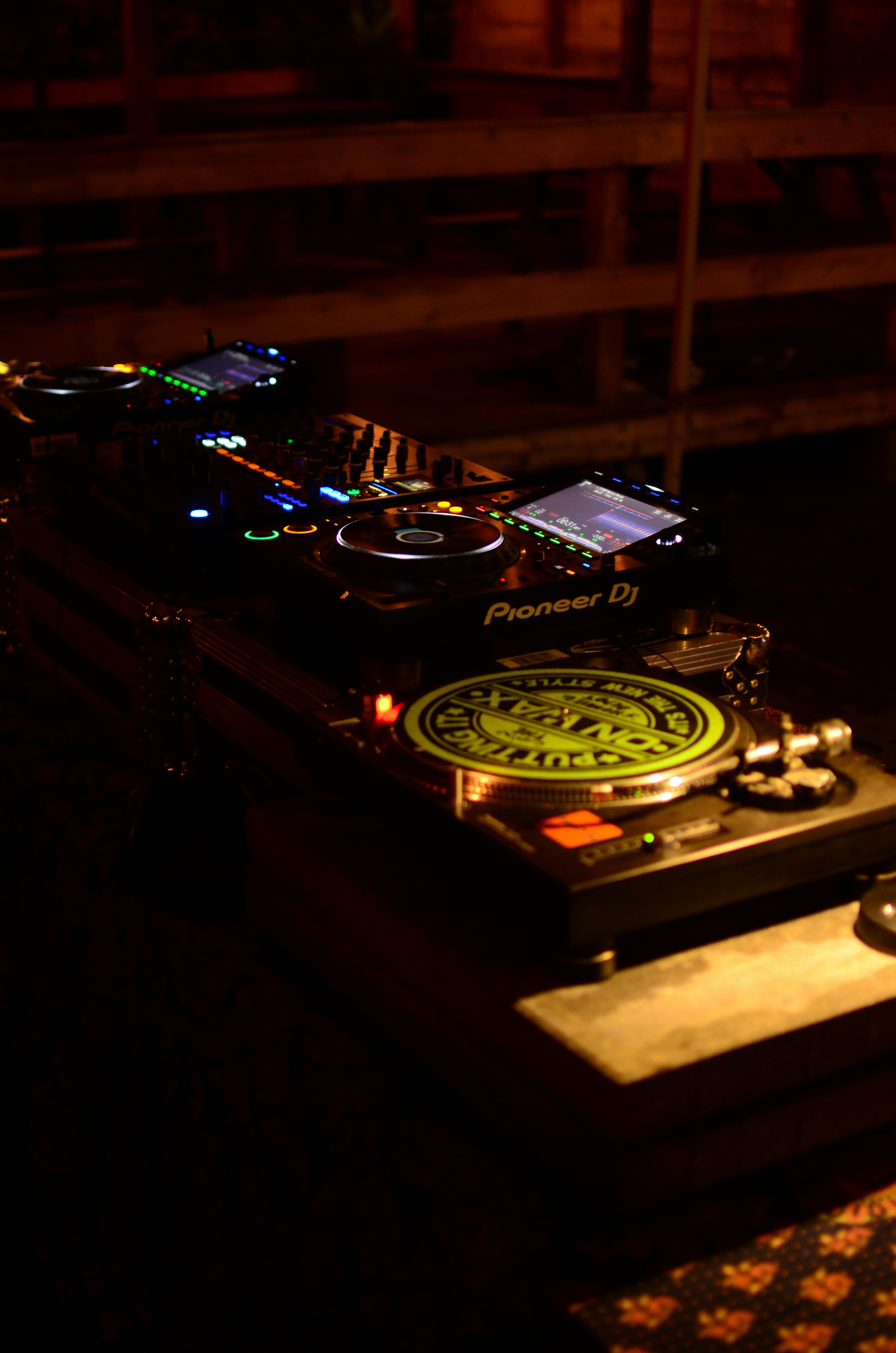 Night Beat: A Pioneer DJ Setup Anchored by the Glowing Controls