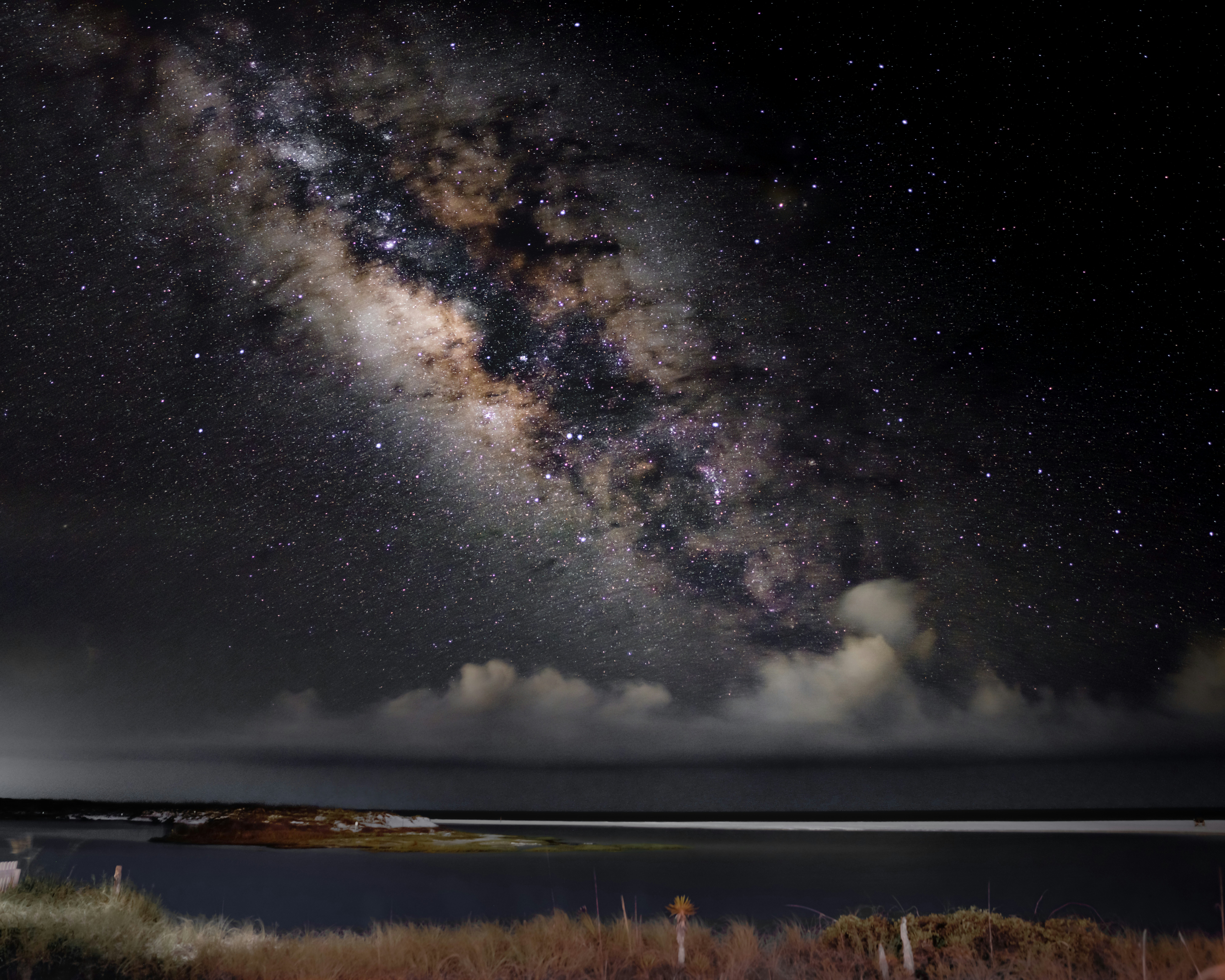 Milky Way Over Quiet Shoreline