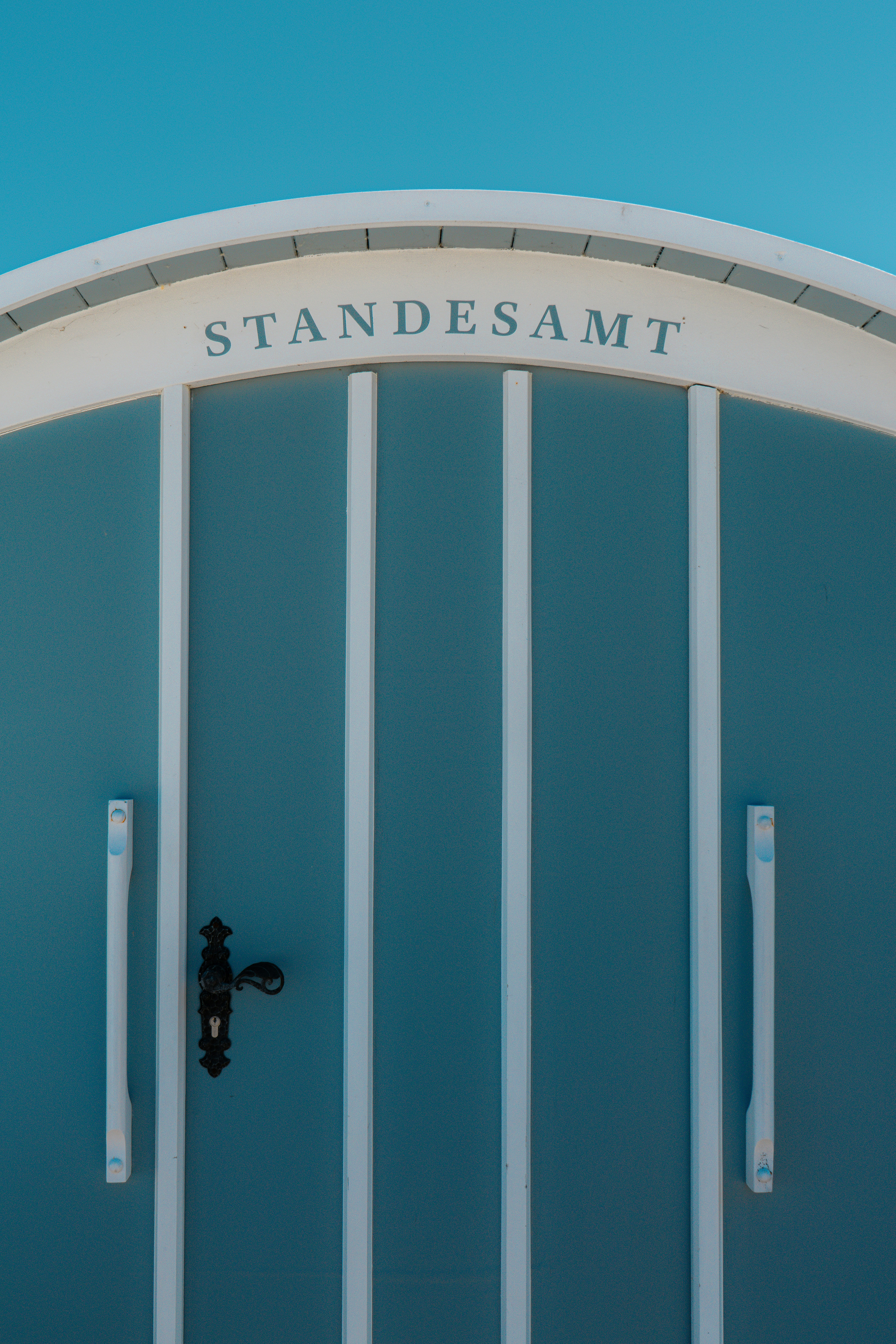 Arched Blue Doors of the Standesamt