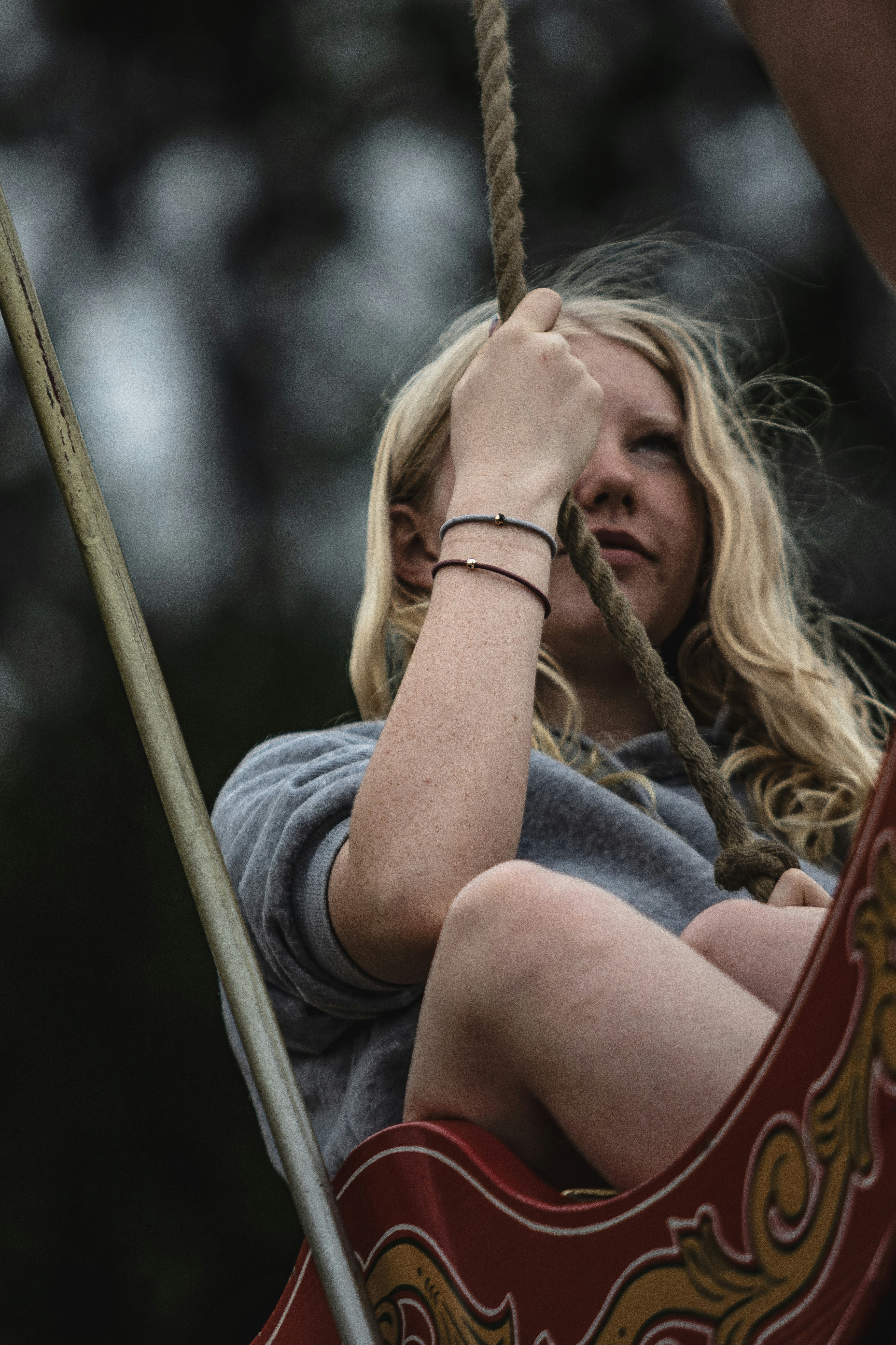 Riding Height: A Solitary Moment on the Swing