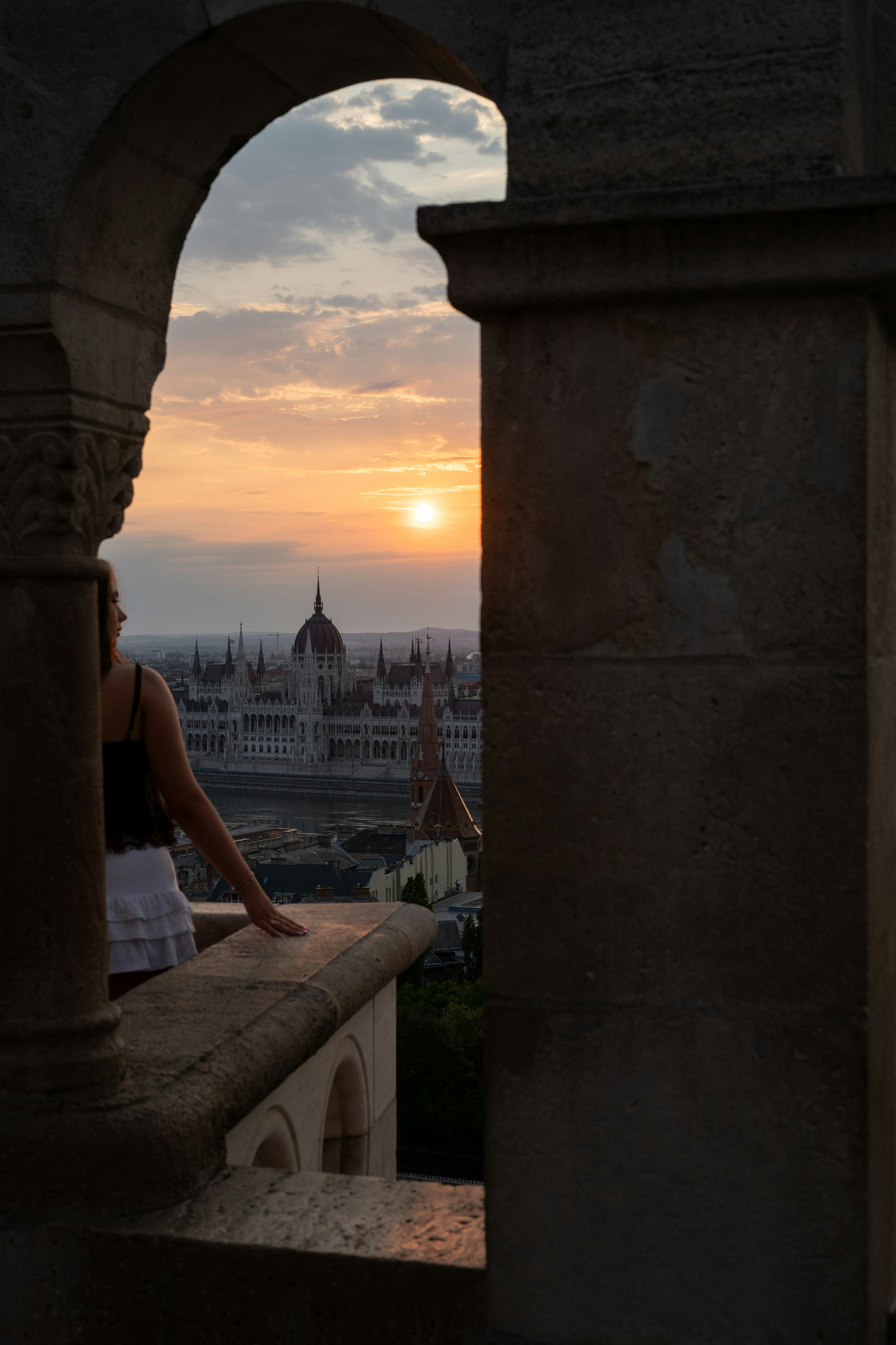 Sunset Vista from a Historic Terrace