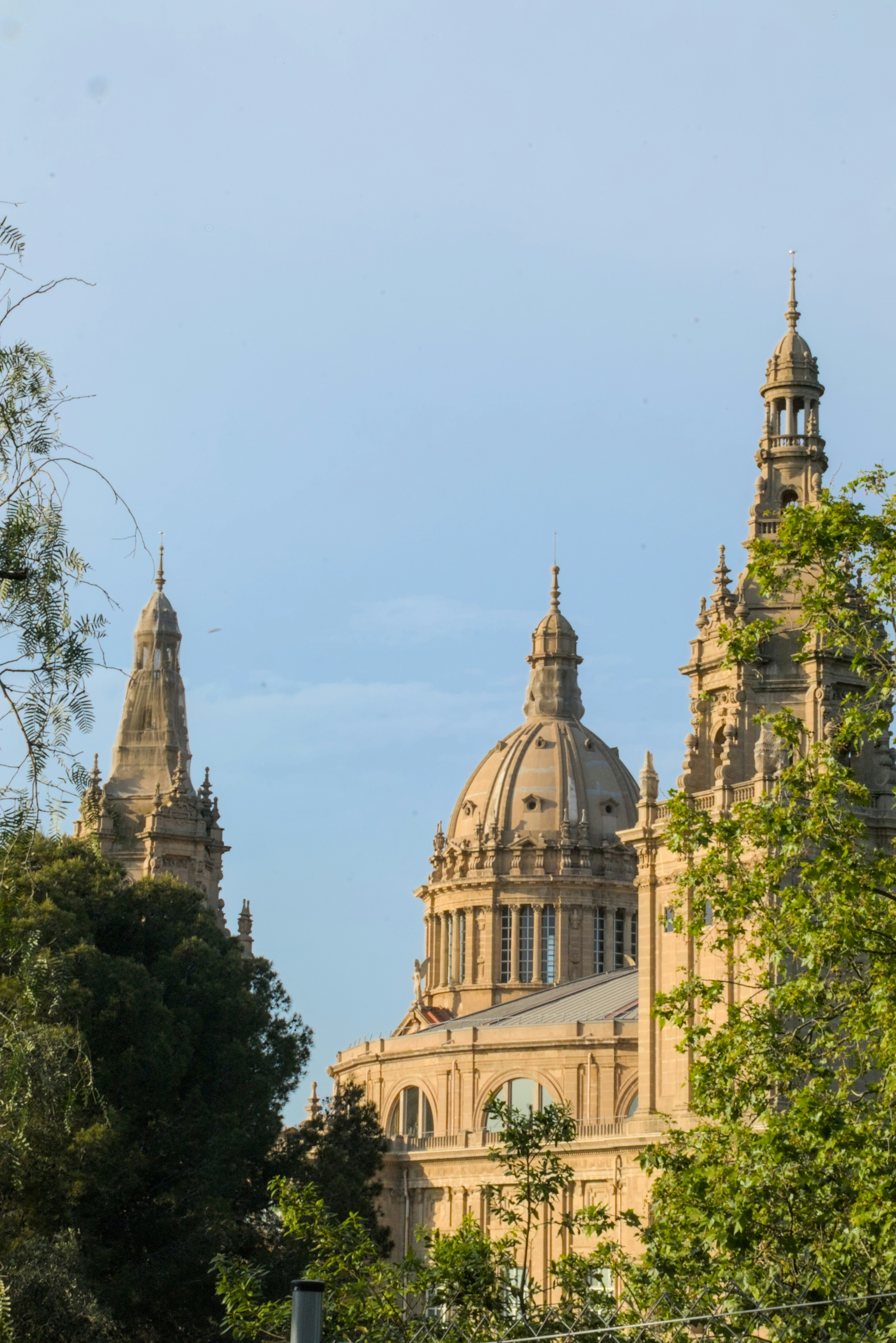 Cathedral Towers Against a Clear Sky
