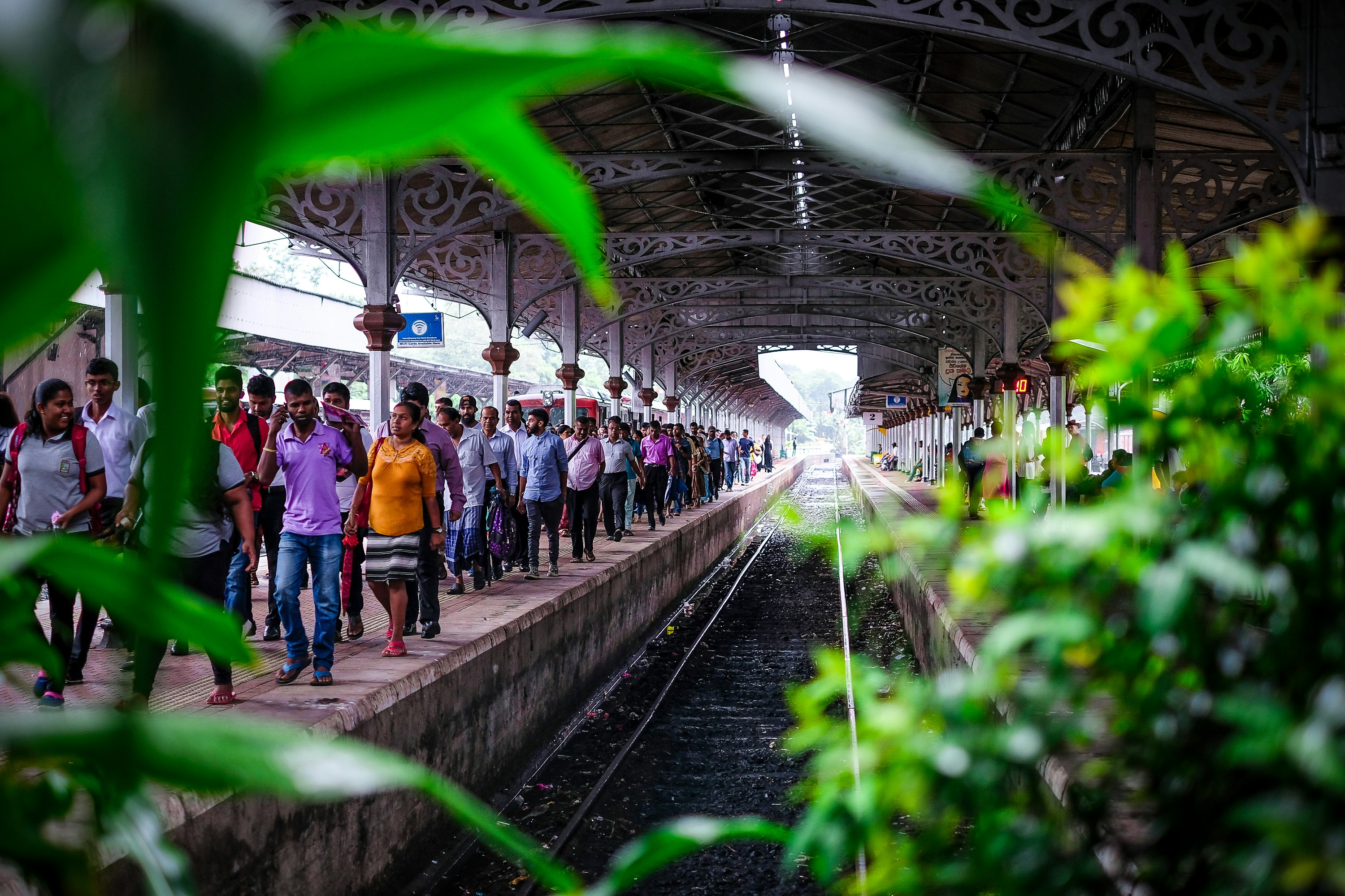Platform Pulse: Crowded Edge of the Indian Railway Station