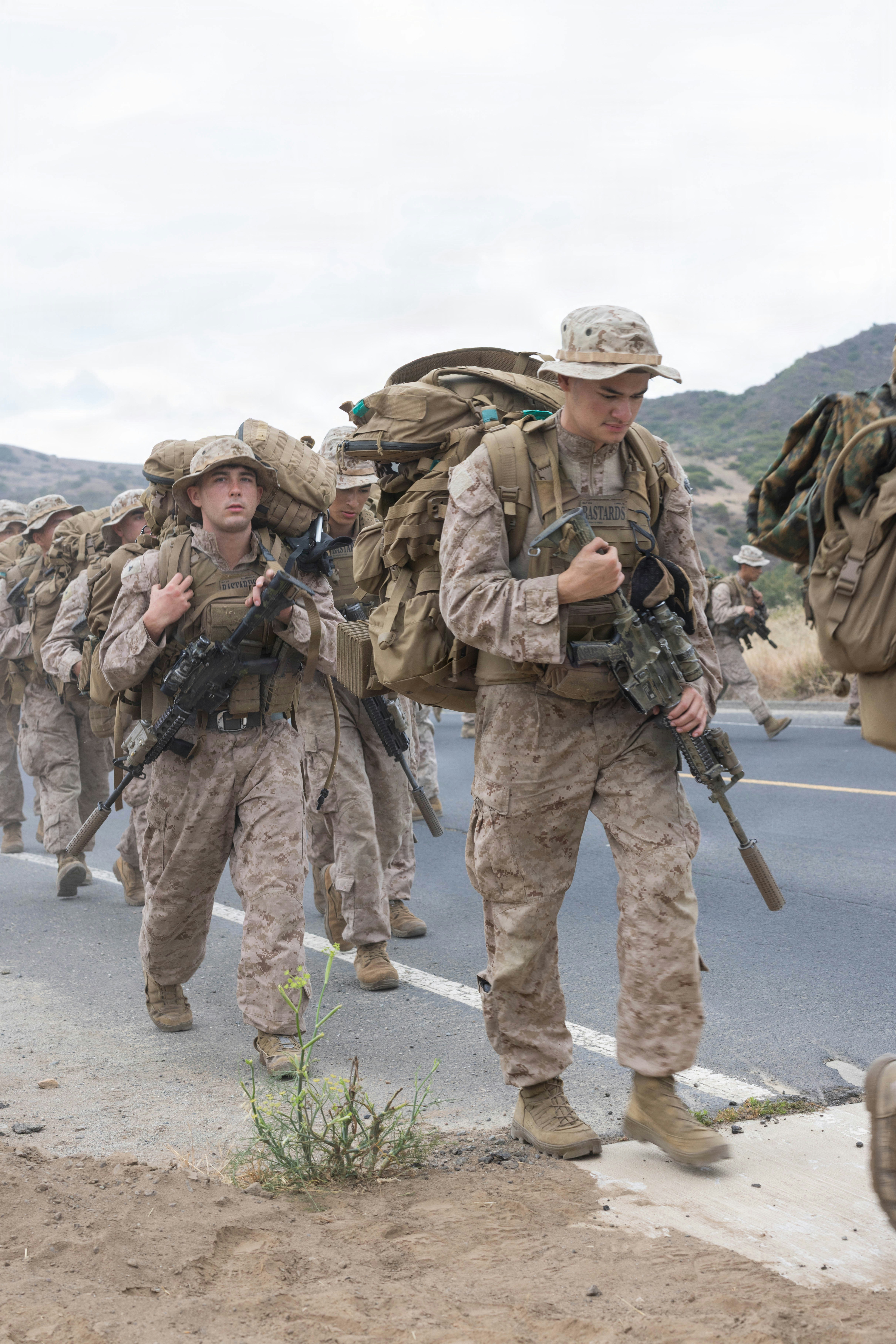Marching Toward the Horizon: A Battalion in Step